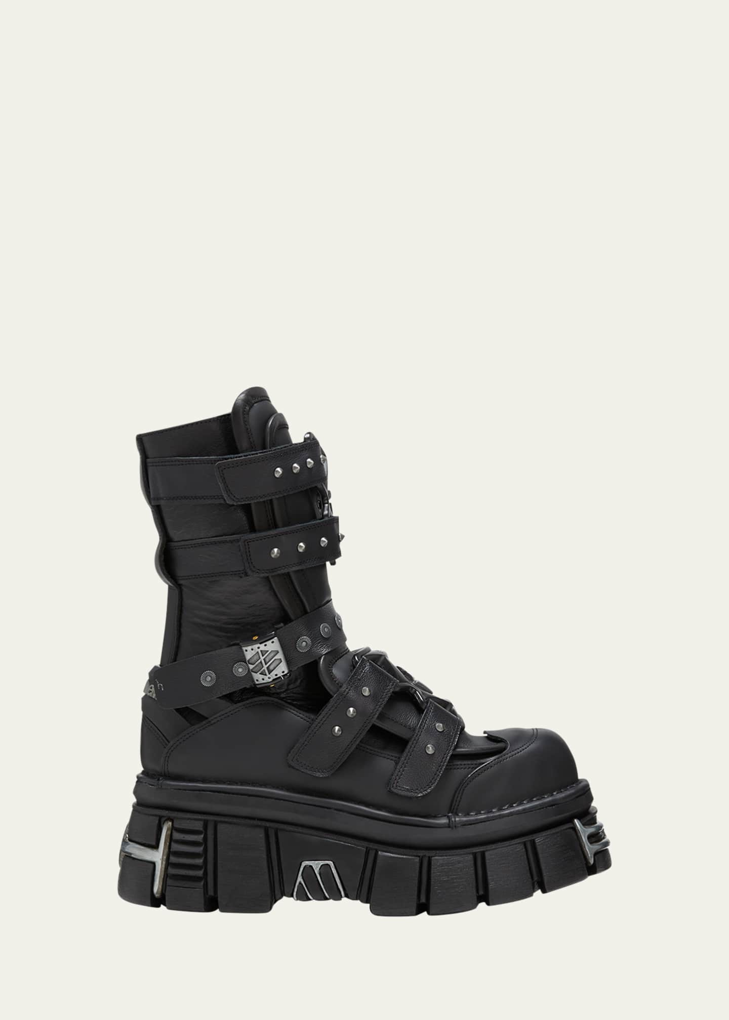 Vetements x New Rock Men's Gamer Embellished Platform Boots - Bergdorf ...