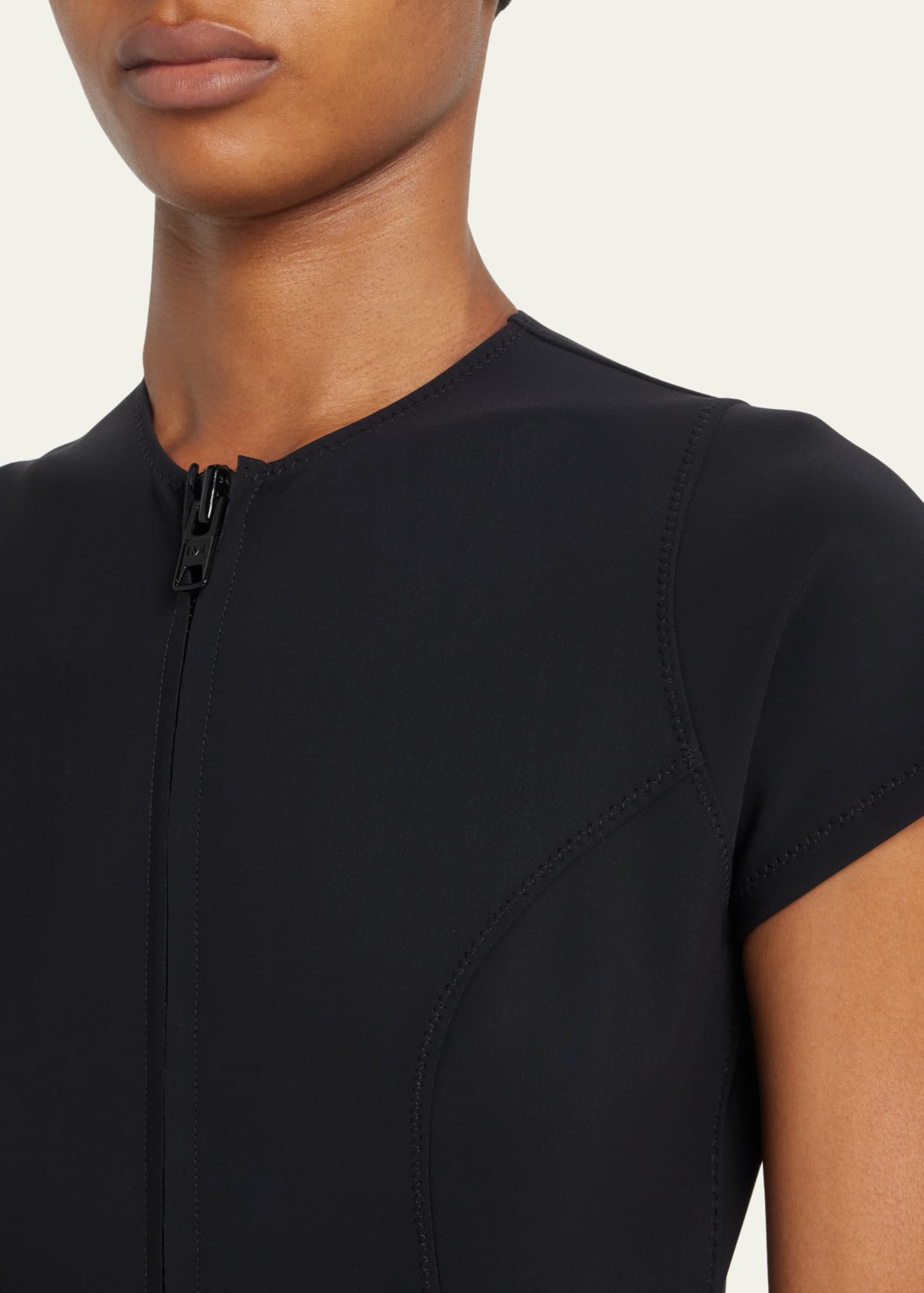 Lisa Marie Fernandez The Farrah Zip-Front One-Piece Swimsuit - Bergdorf ...
