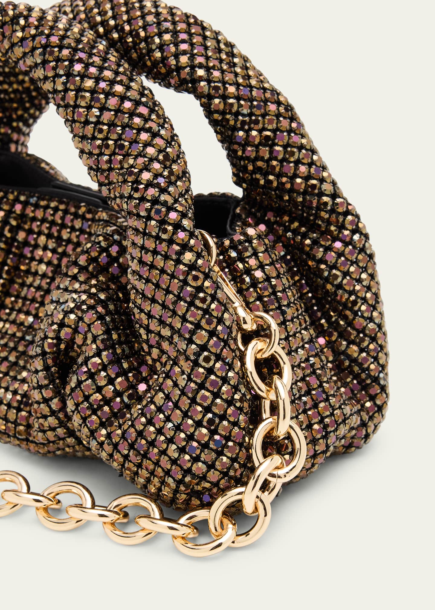 Stuart Weitzman The Moda Mini Shine Crystal Top-Handle Bag - Bergdorf ...