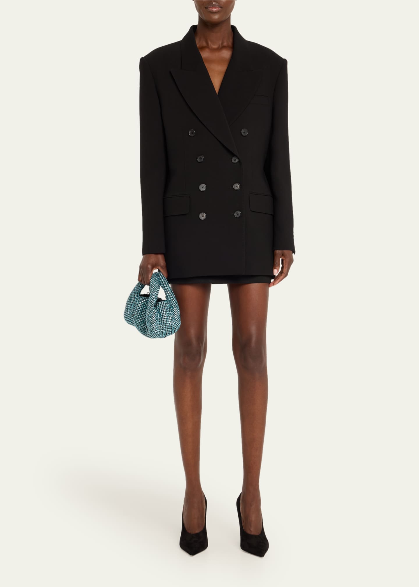 Stuart Weitzman The Moda Mini Shine Crystal Top-Handle Bag - Bergdorf ...