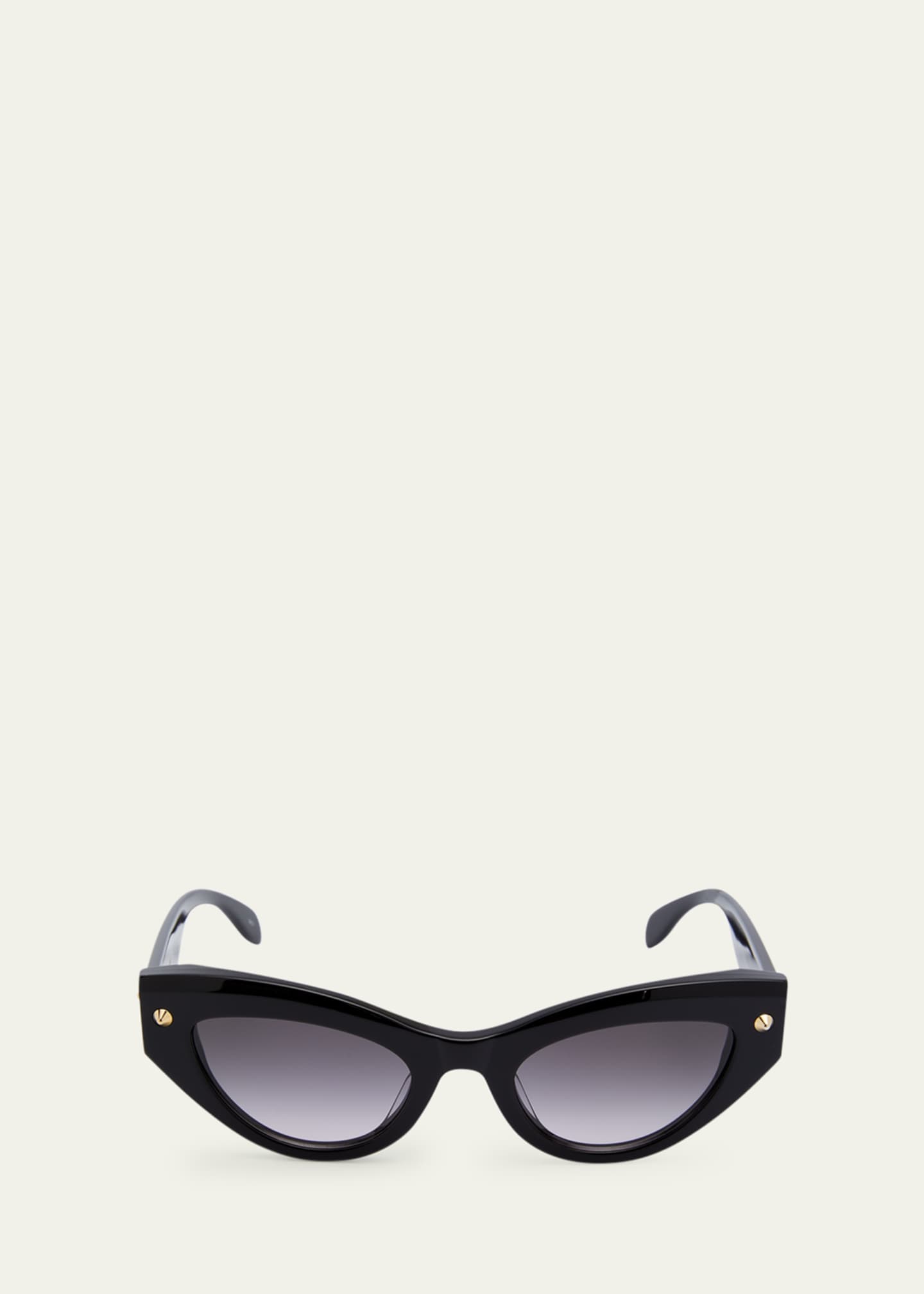 McQueen Acetate Cat-Eye Sunglasses w/ Studded Detail - Bergdorf Goodman
