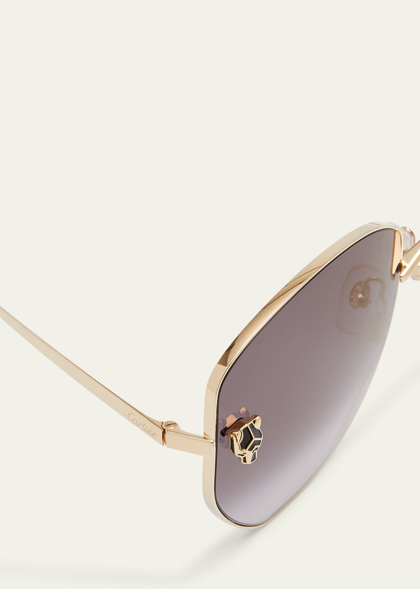 Cartier Gradient Panther Metal Butterfly Sunglasses - Bergdorf Goodman
