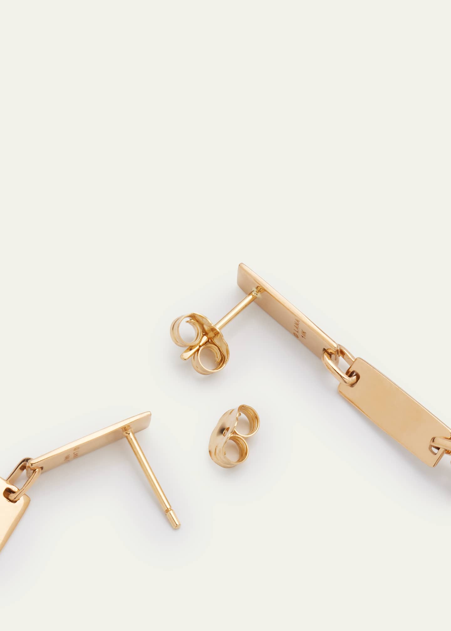 Lana 14K Linear Dangle Tag Link Earrings, 65mm - Bergdorf Goodman