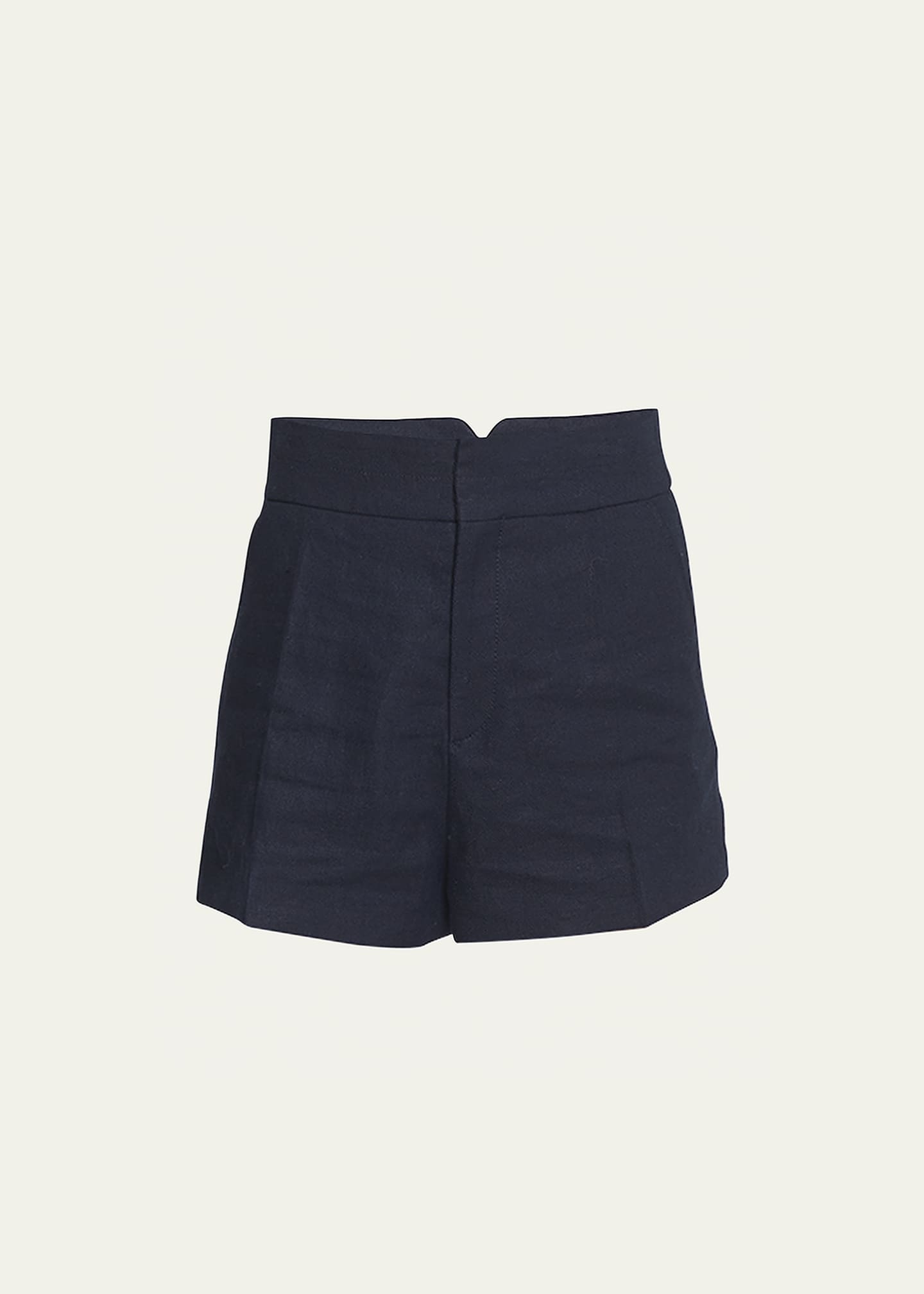 Chloe High-Rise Linen Drill Shorts - Bergdorf Goodman