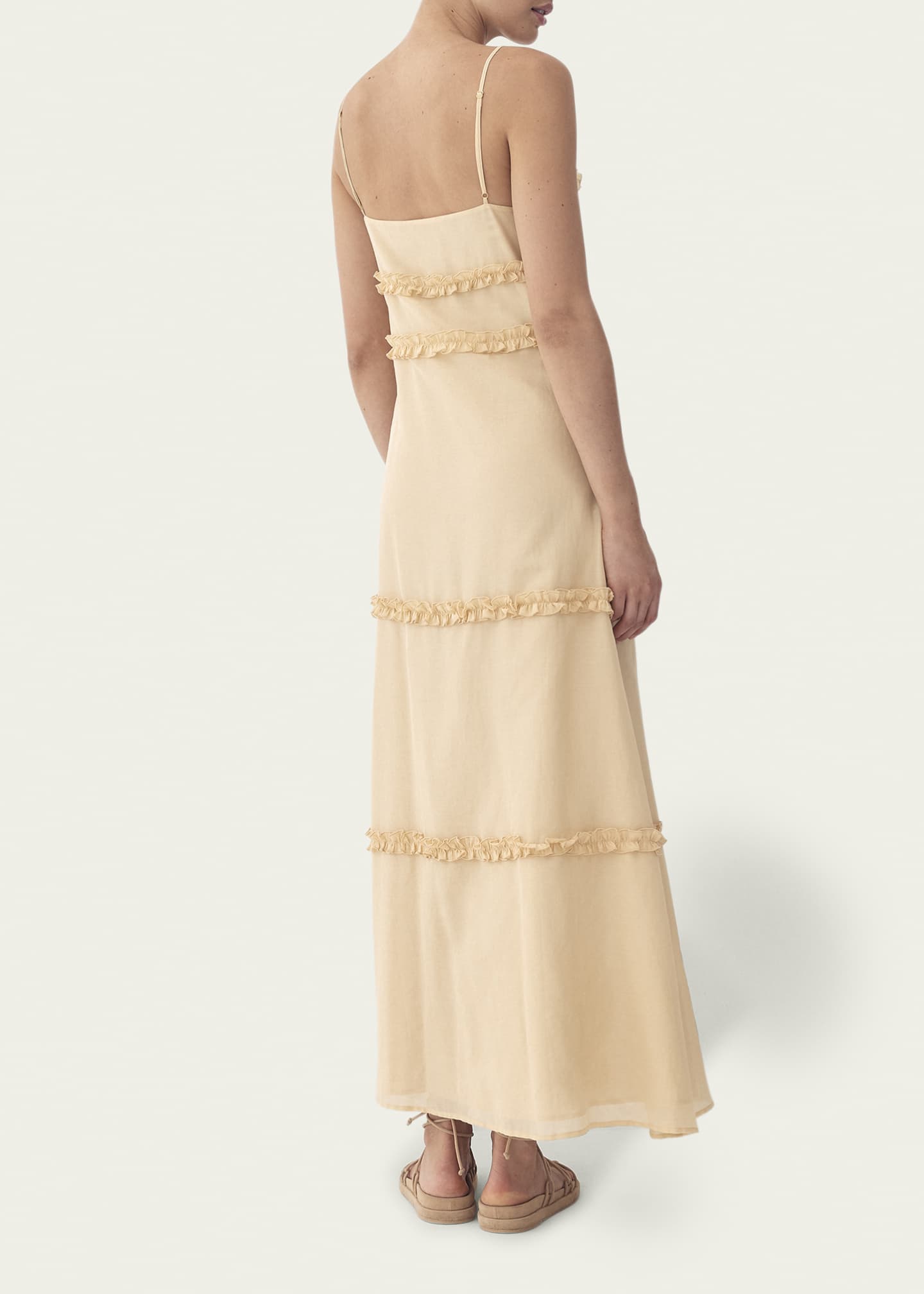 BIRD & KNOLL Connie Button-Front Maxi Dress - Bergdorf Goodman