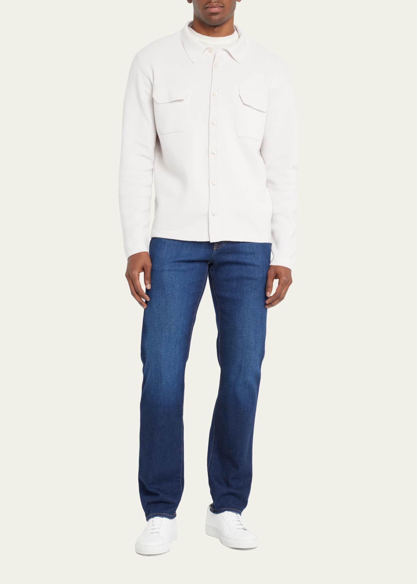 Fioroni Men's Cashmere-Linen Shirt Jacket - Bergdorf Goodman