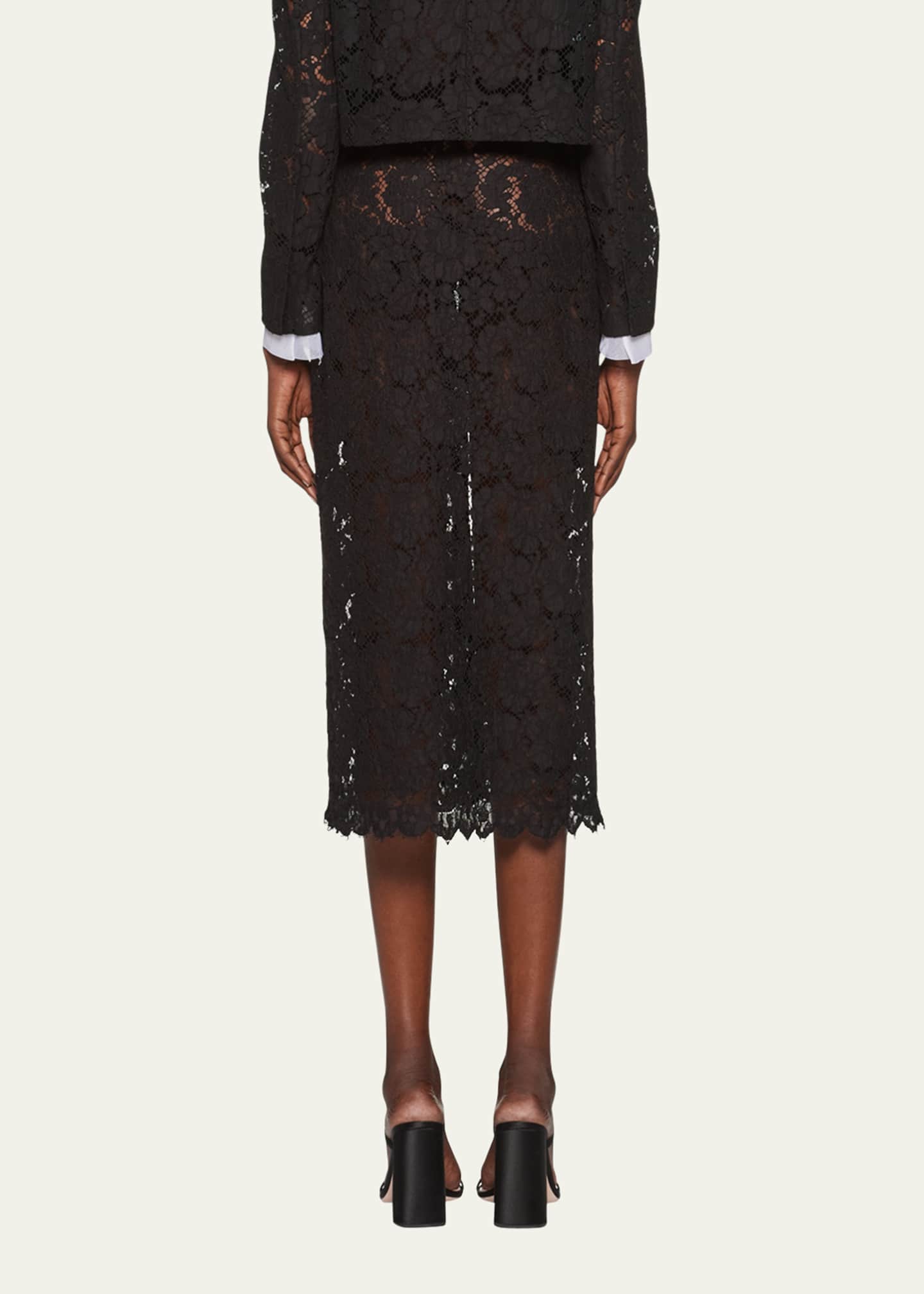 Miu Miu Lace Midi Skirt - Bergdorf Goodman