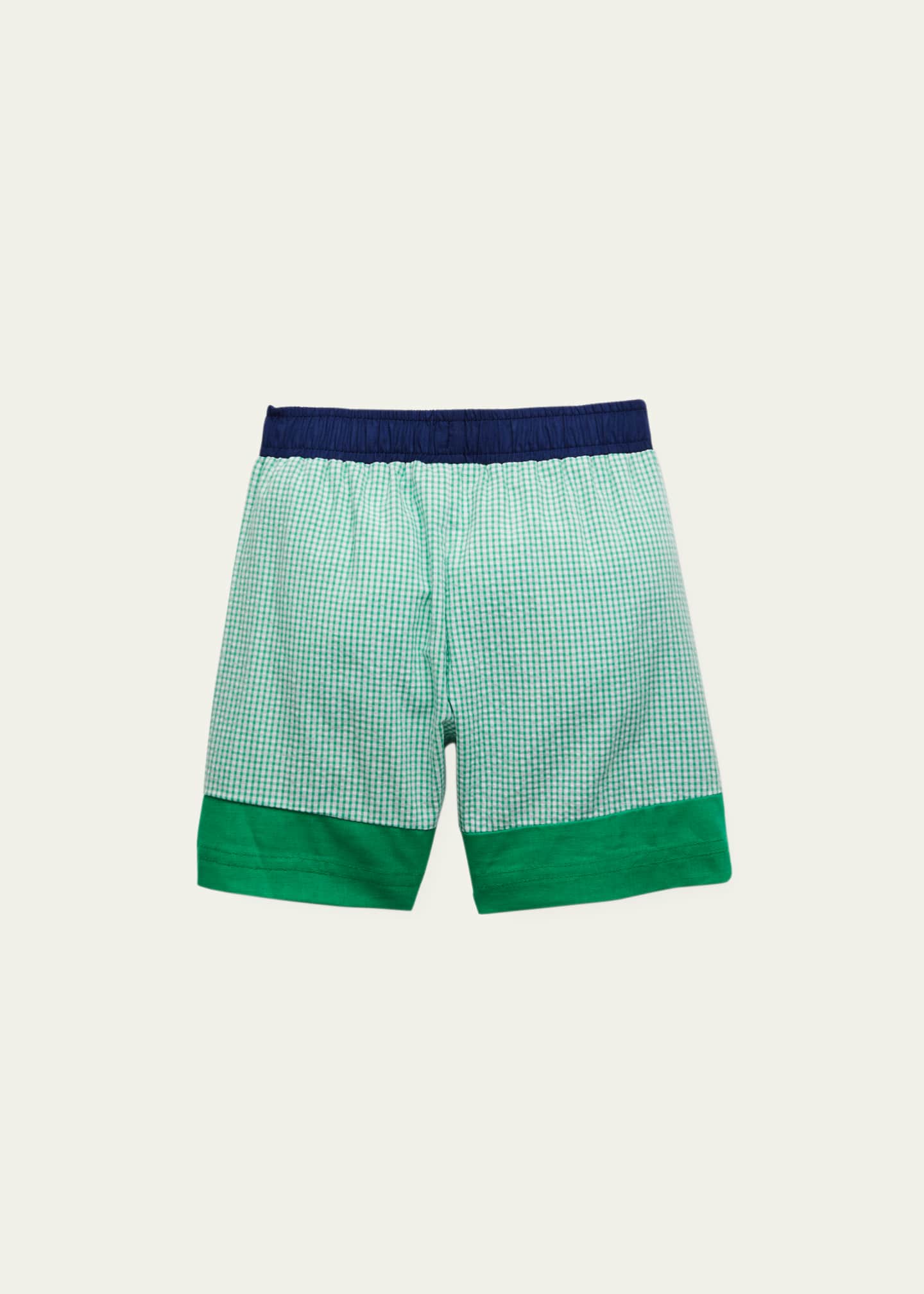 Florence Eiseman Boy's Embroidered Seersucker Swim Trunks, Size 2-4T ...