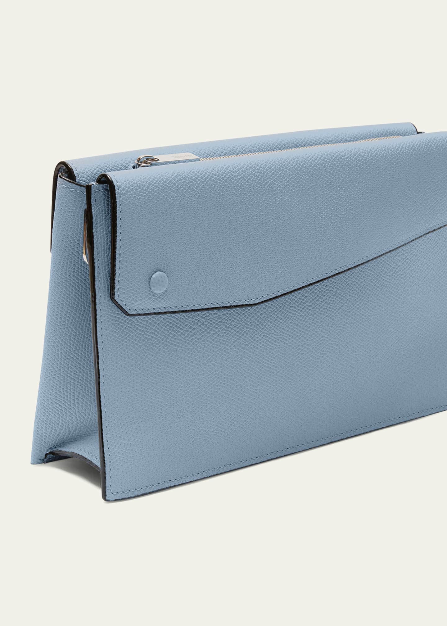 Valextra Men's Small Asymmetric Leather Pocket Bag - Bergdorf Goodman