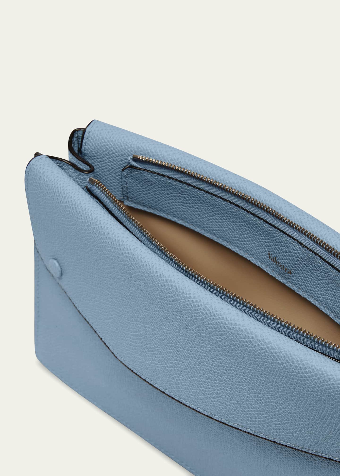 Valextra Men's Small Asymmetric Leather Pocket Bag - Bergdorf Goodman