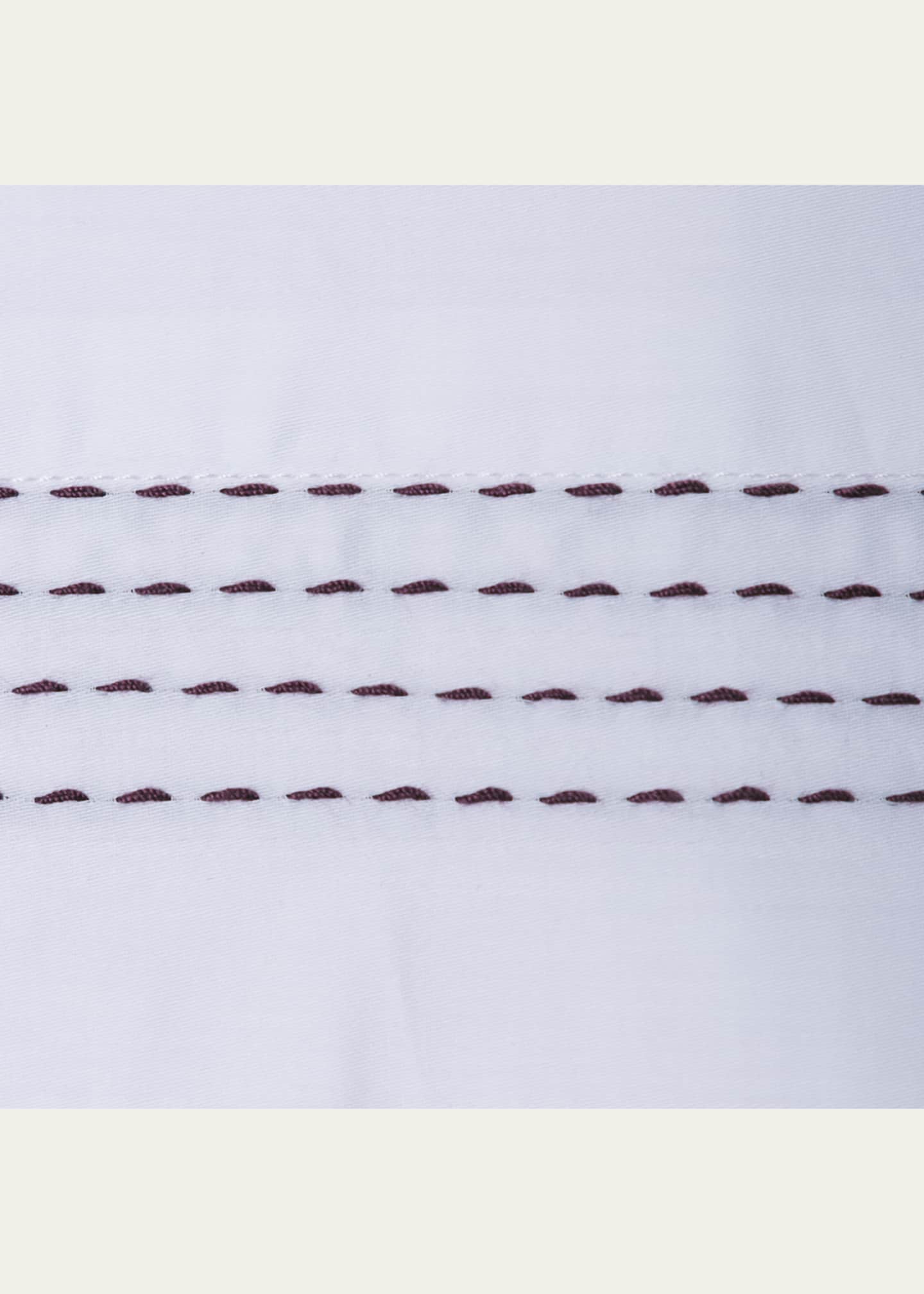 The Lino Essential Embroidered Pillowcase Pair, STANDARD CASE ...