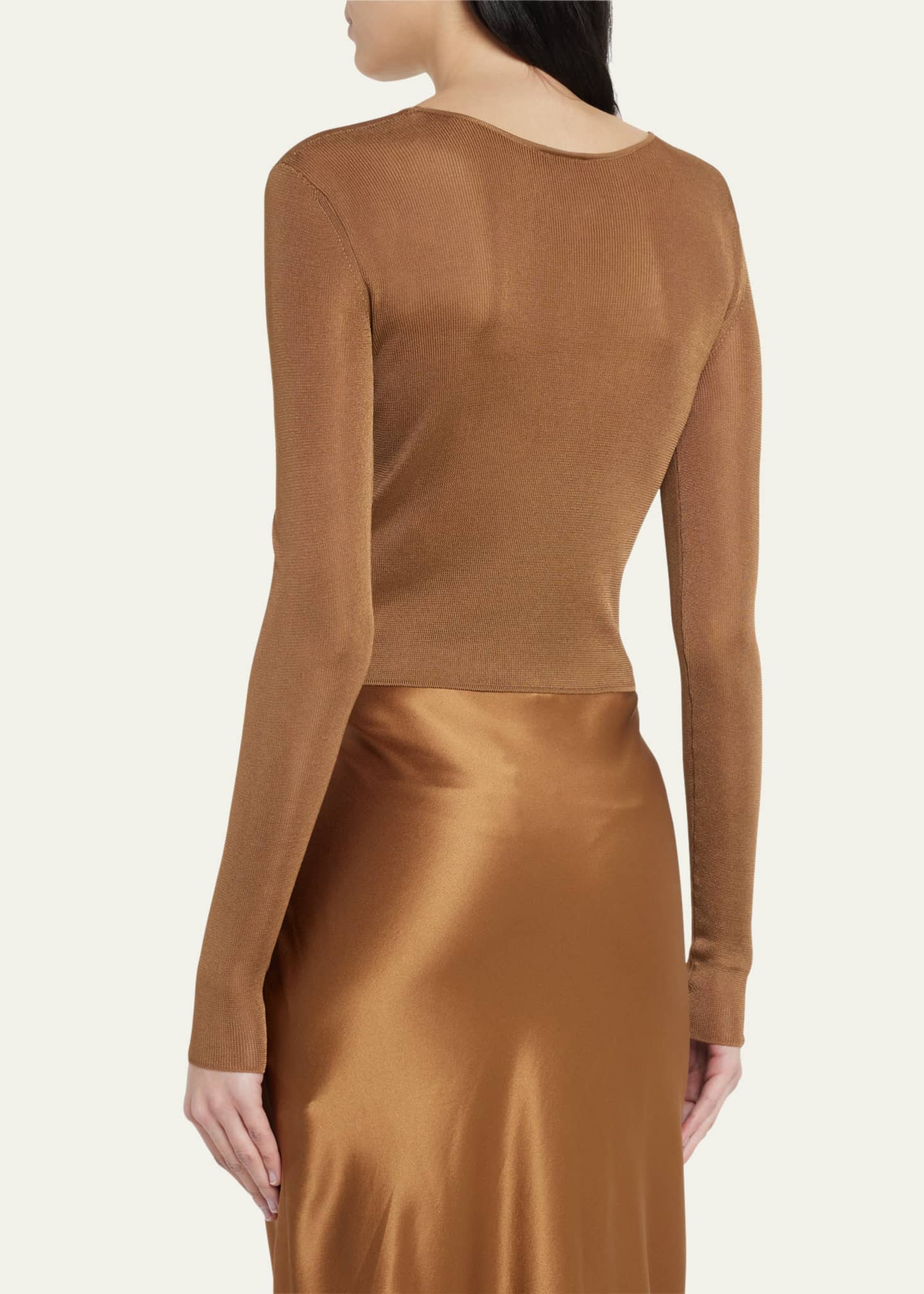 Saint Laurent Semi-Sheer Knit Sweater - Bergdorf Goodman