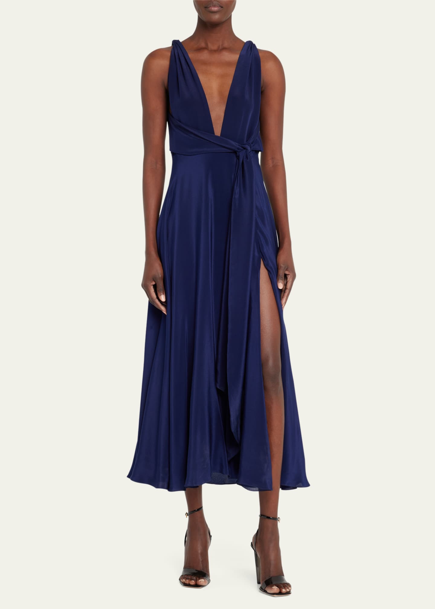 Azeeza Cirrus Sleeveless Silk Midi Dress - Bergdorf Goodman
