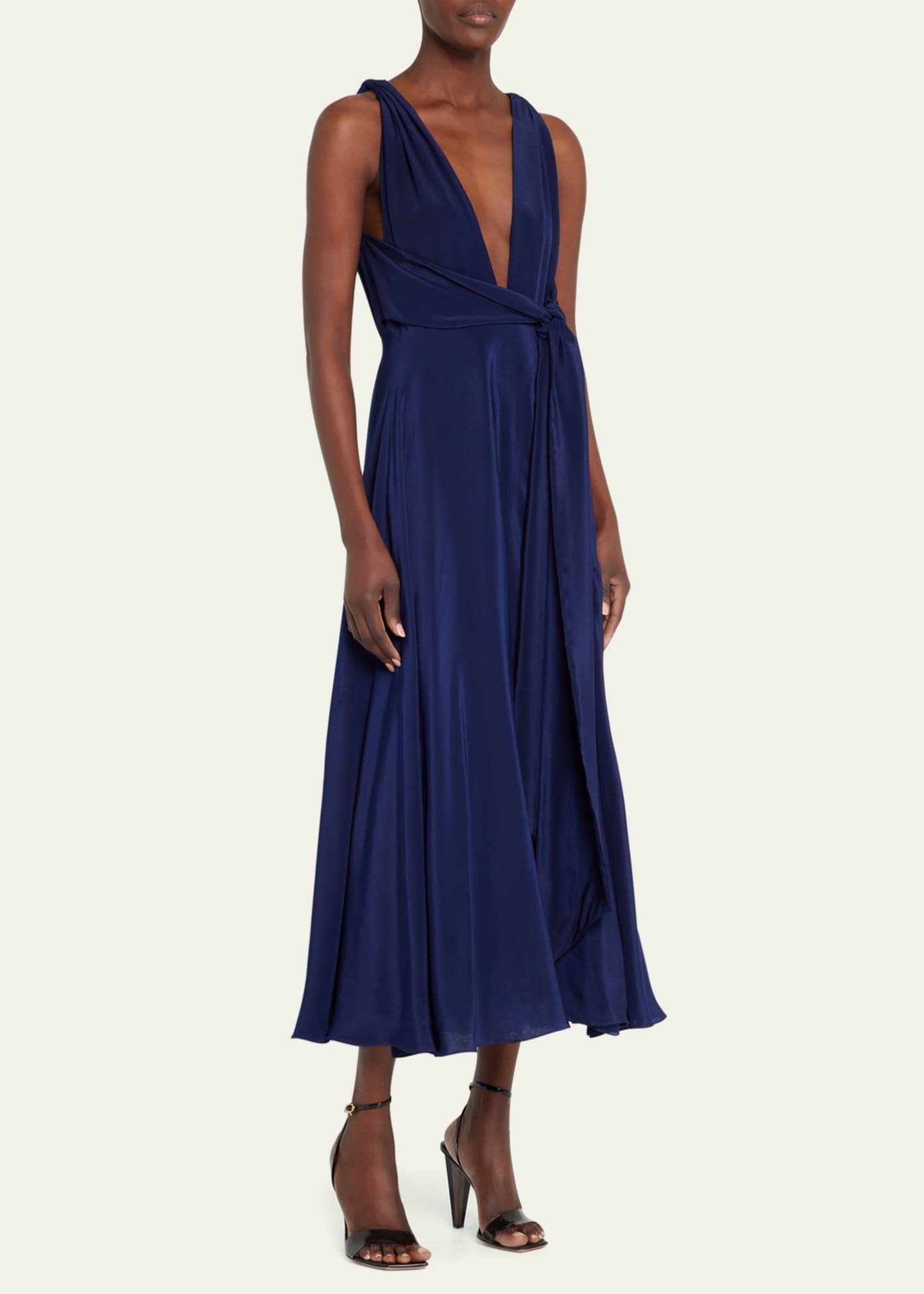 Azeeza Cirrus Sleeveless Silk Midi Dress - Bergdorf Goodman