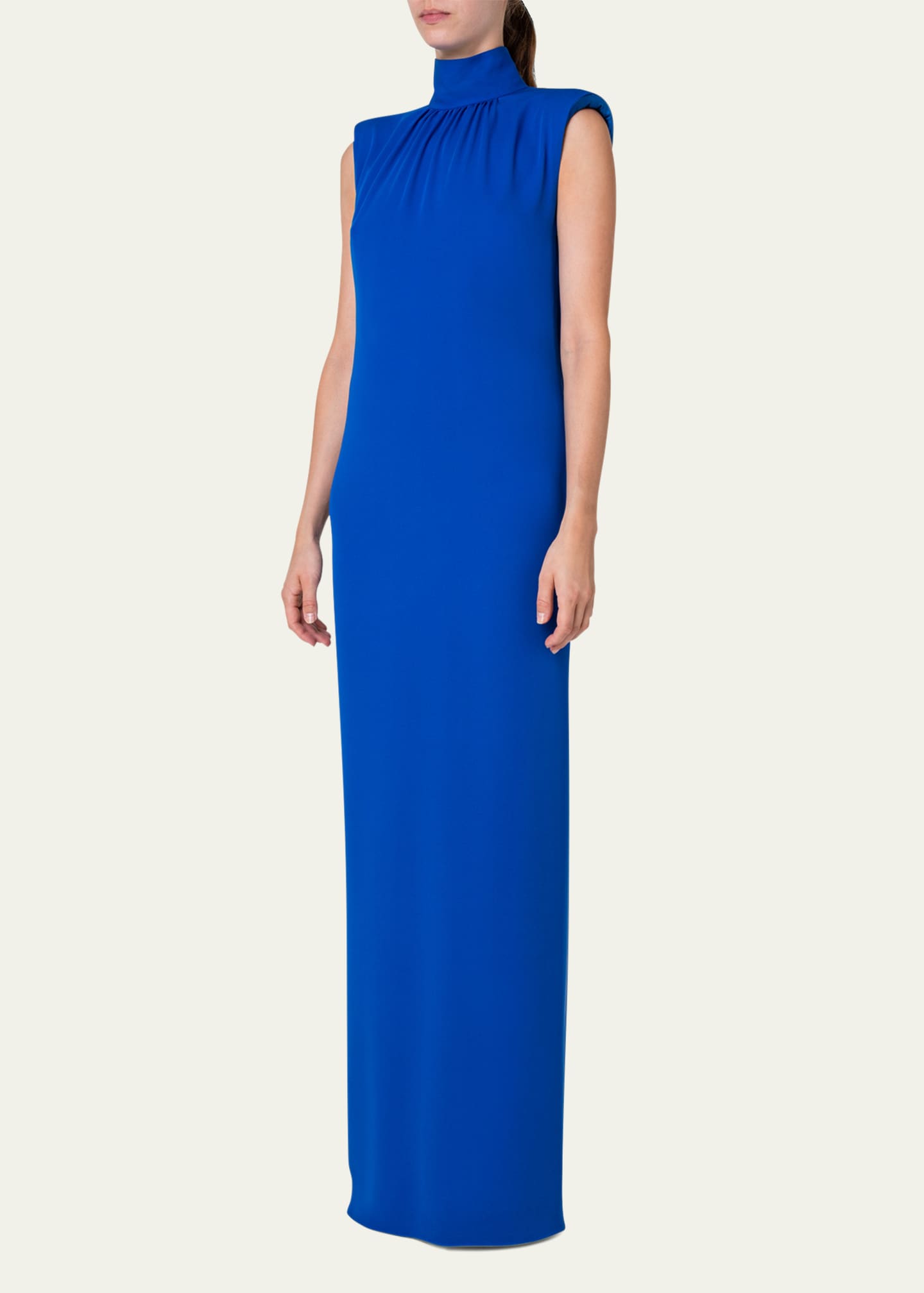 Akris Silk Column Gown with Back Decollete - Bergdorf Goodman