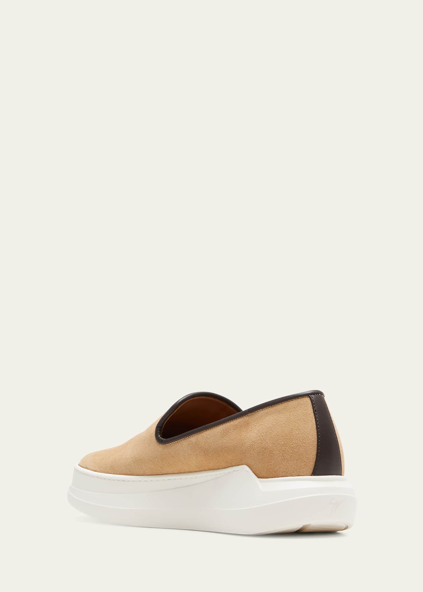 Giuseppe Zanotti Men's Kashton 20 Suede Slip-On Sneakers - Bergdorf Goodman