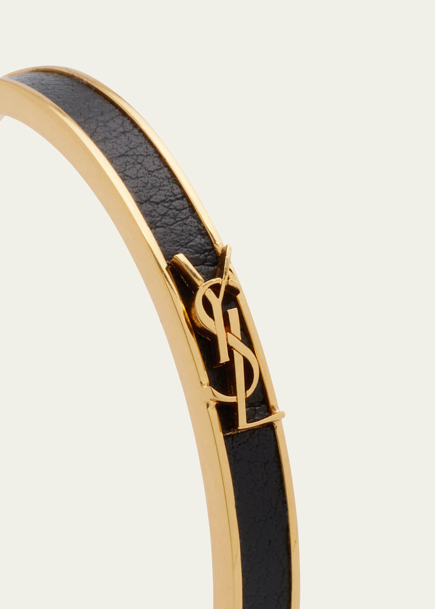 Saint Laurent Thin Logo Bangle Bracelet - Bergdorf Goodman