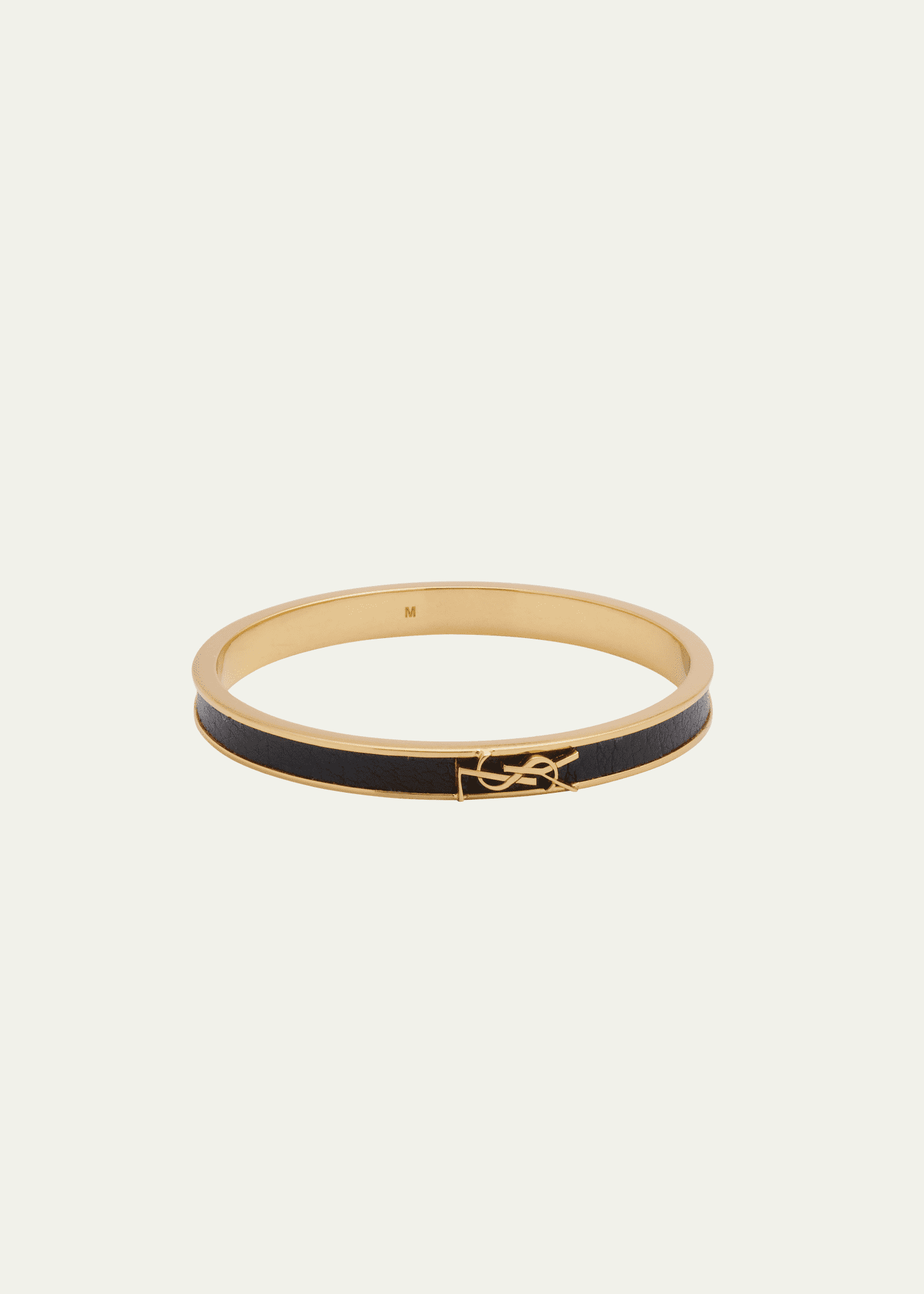 Saint Laurent Thin Logo Bangle Bracelet - Bergdorf Goodman