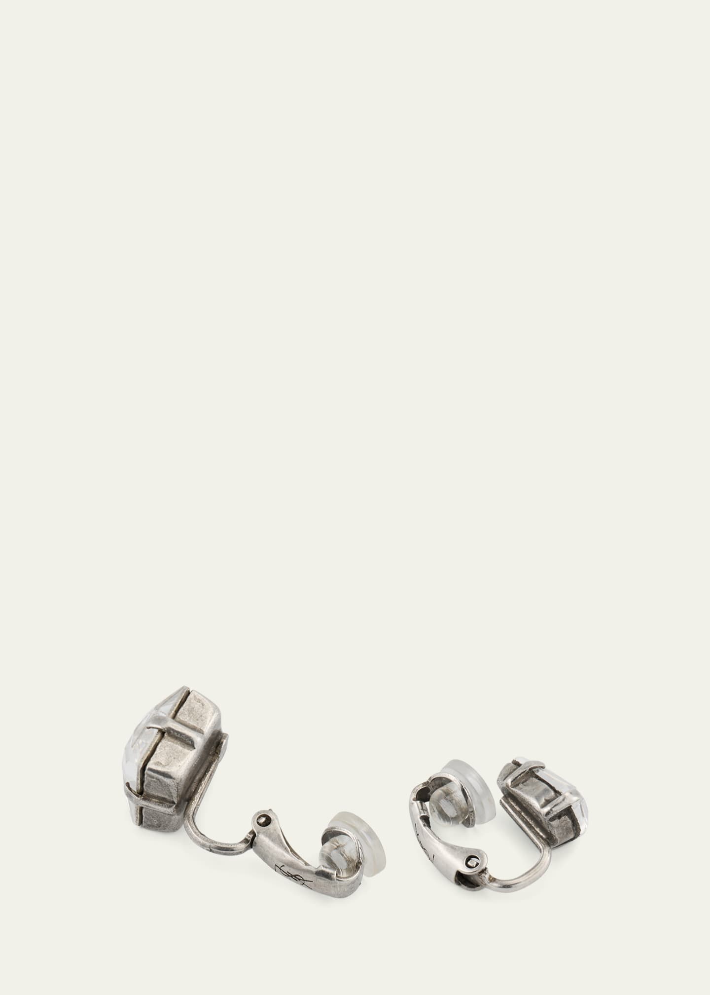 Saint Laurent Set of 2 Brass Rhinestone Ear Cuffs - Bergdorf Goodman