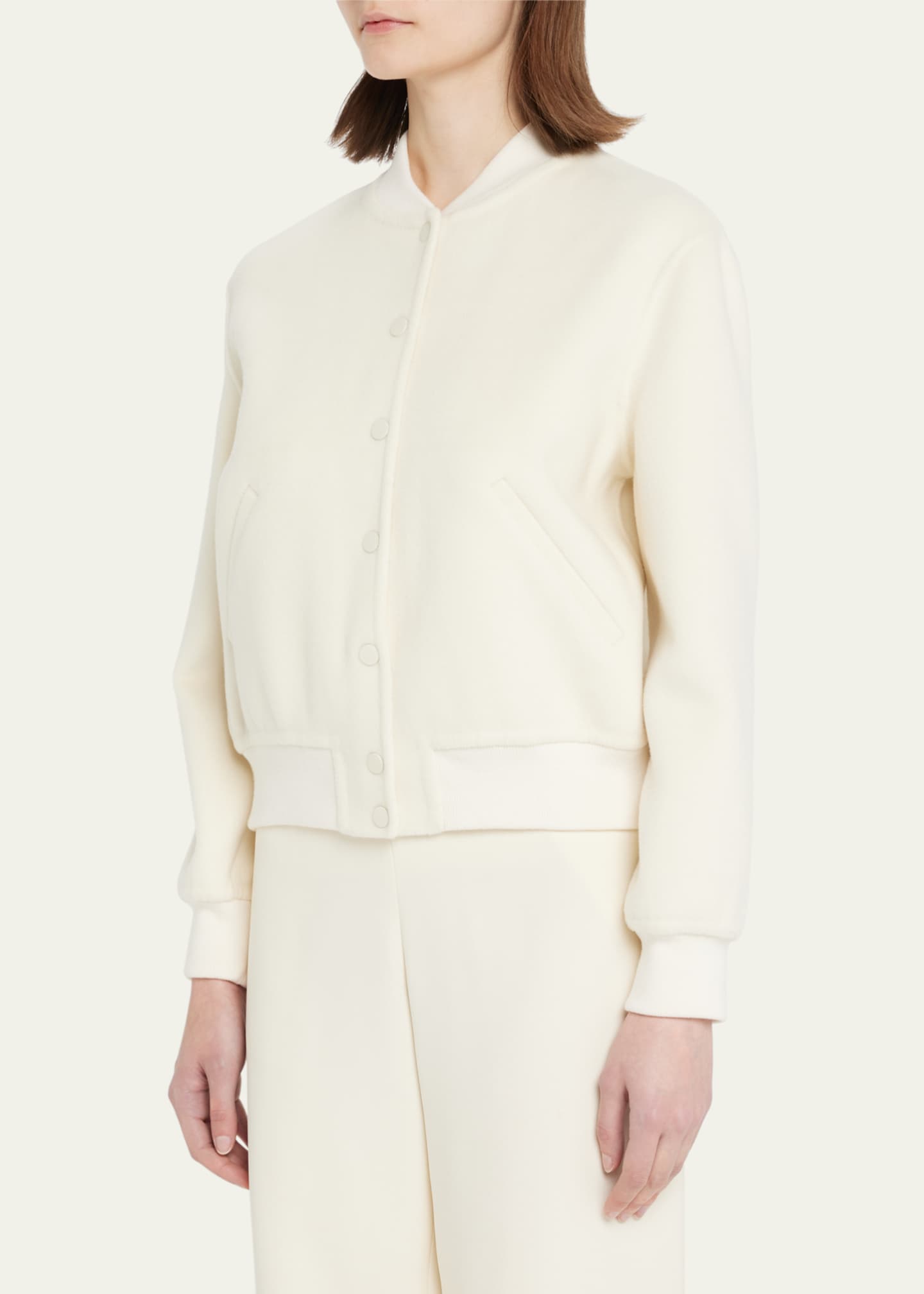 Theory New Divide Wool-Cashmere Varsity Jacket - Bergdorf Goodman