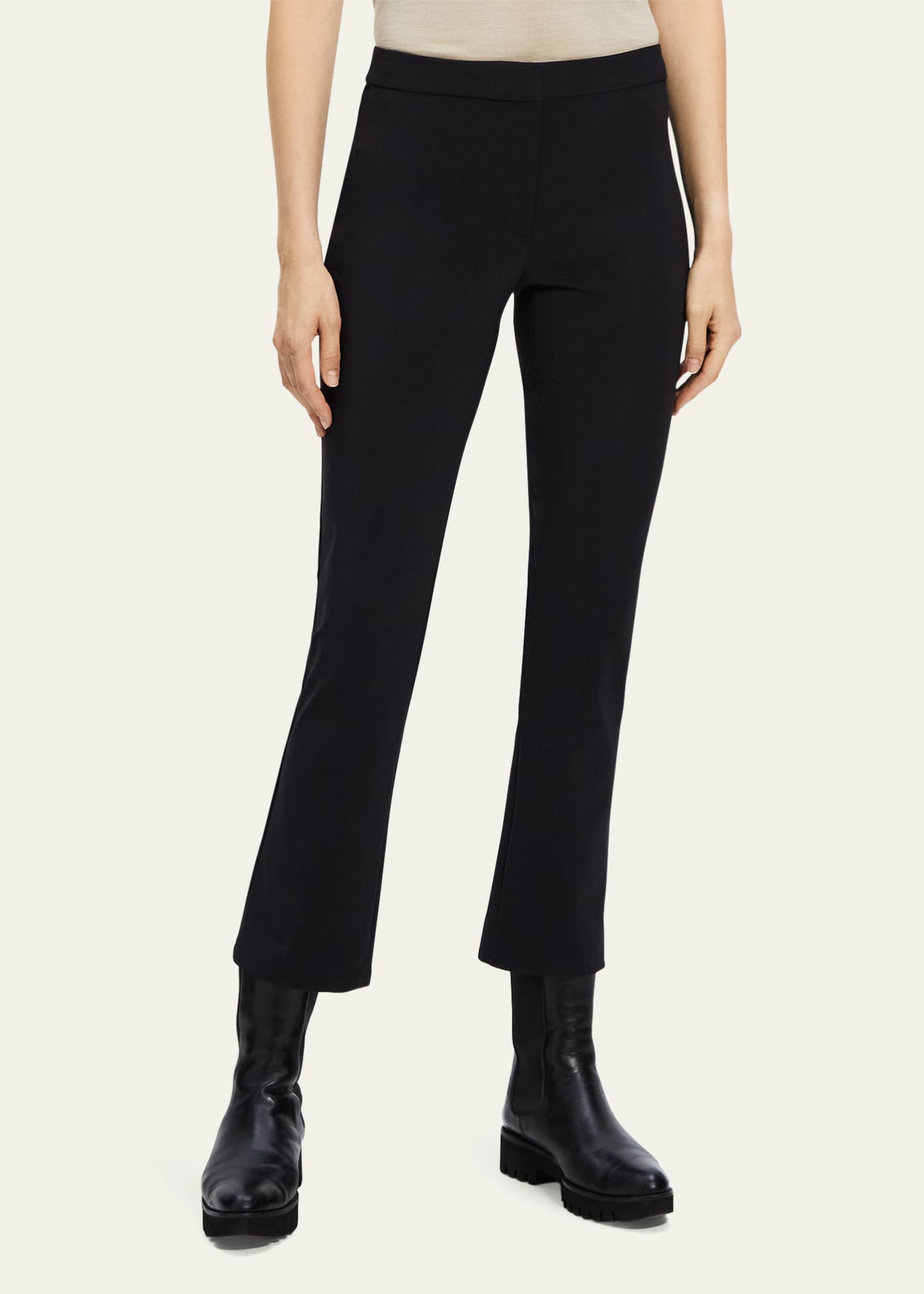Theory Precision Ponte Slim Kick Pants - Bergdorf Goodman