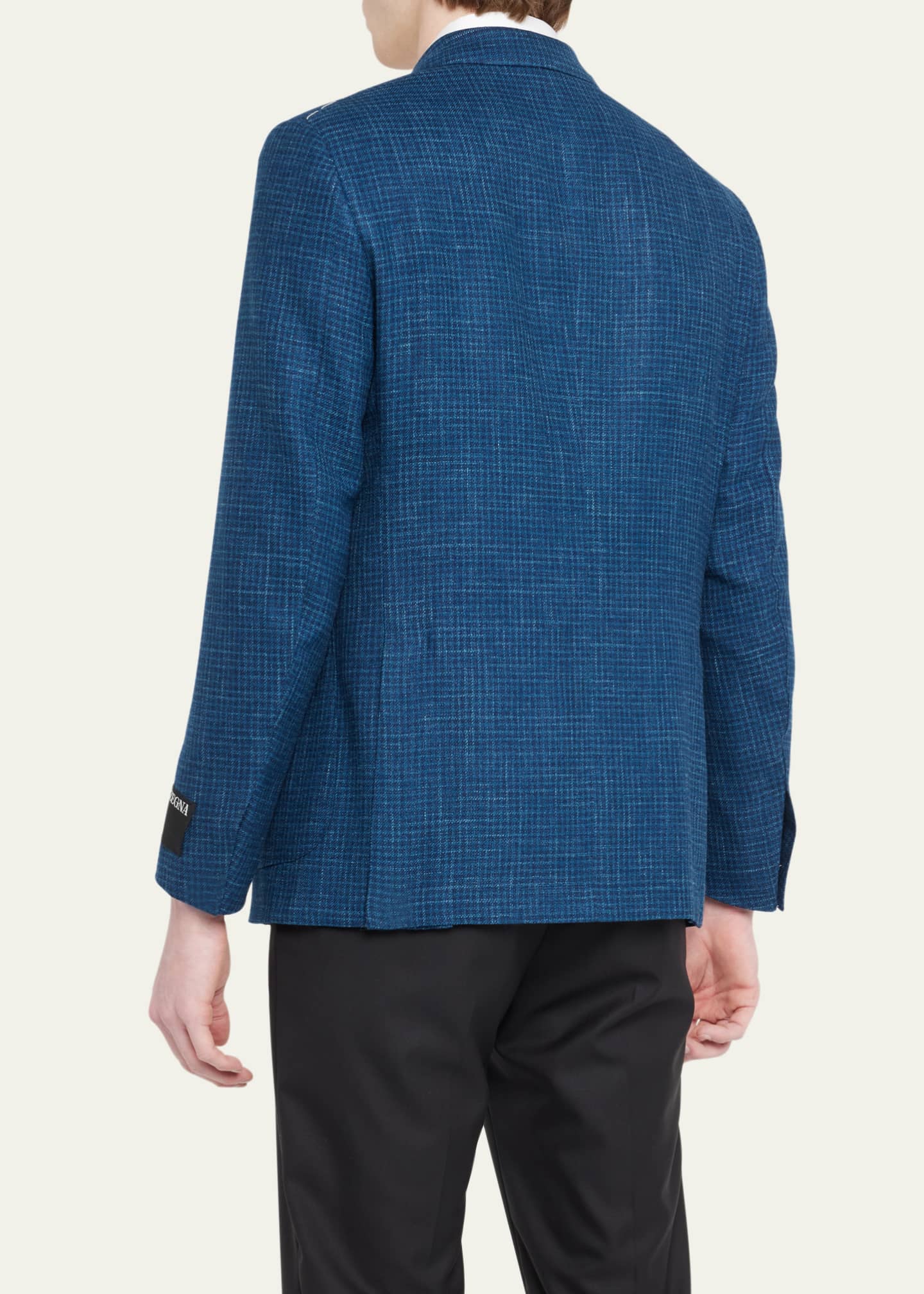 ZEGNA Men's Freeway Textured Check Crossover Sport Jacket - Bergdorf ...