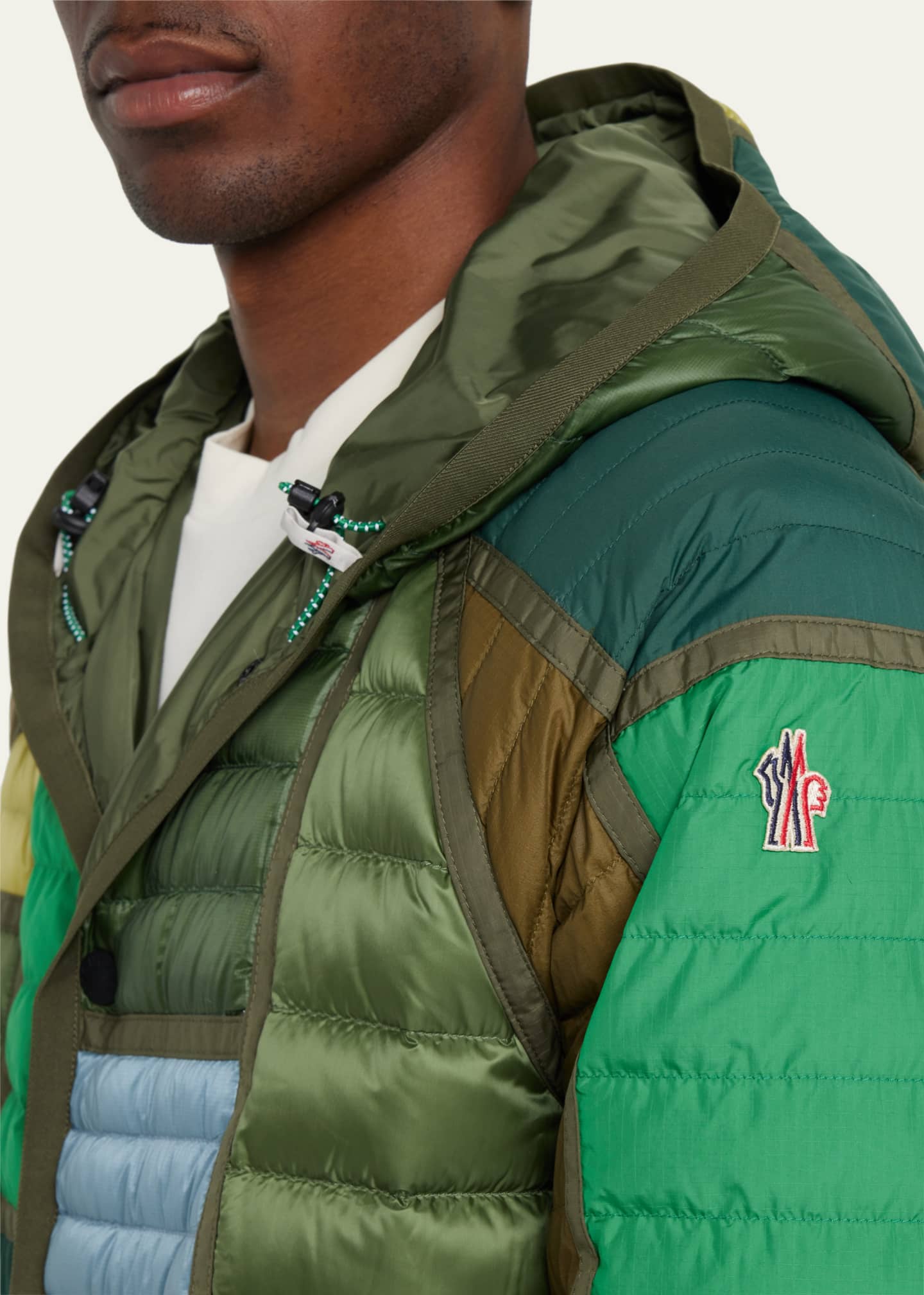 Moncler Grenoble Men's Raron Channeled Patchwork Jacket - Bergdorf Goodman