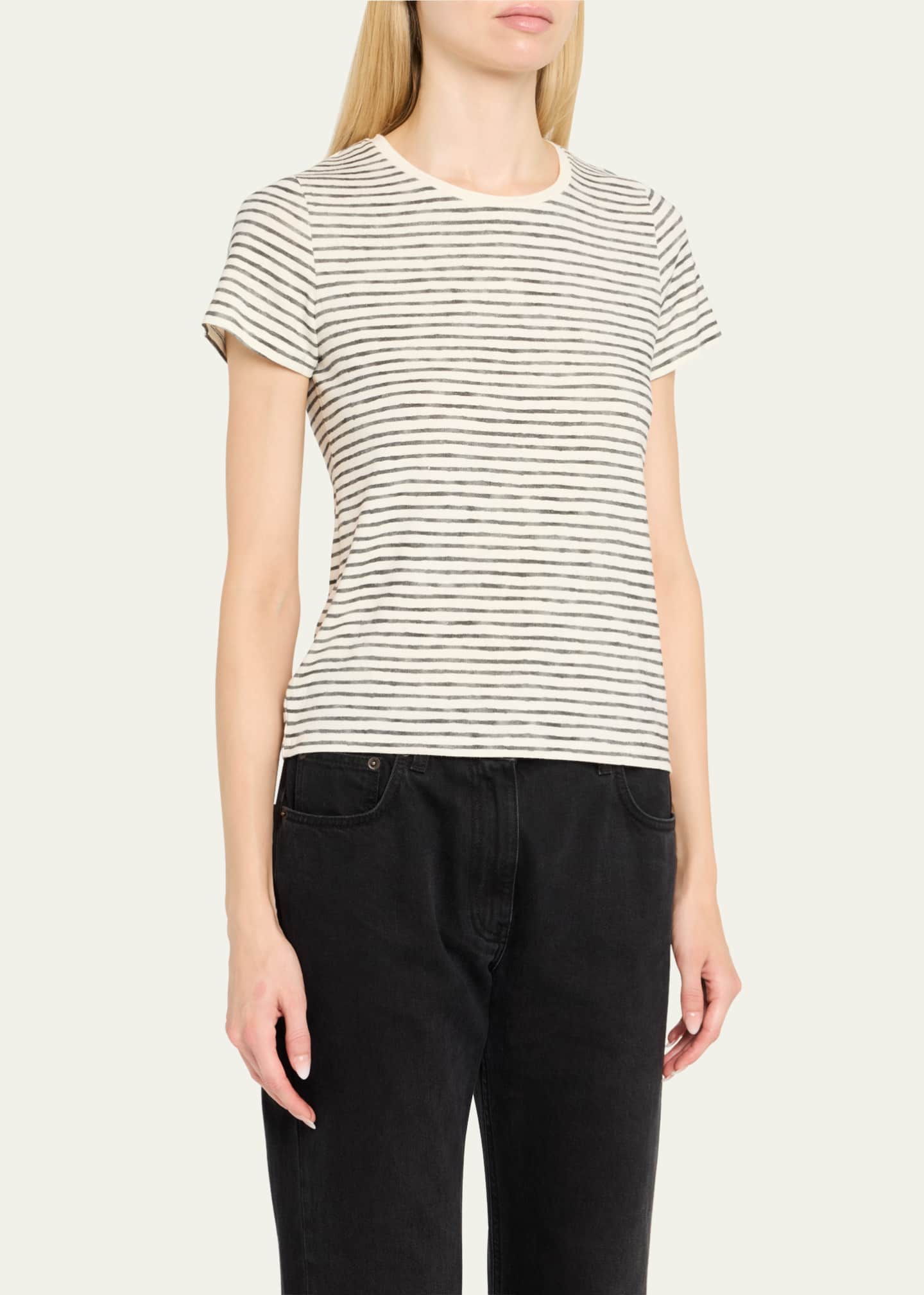 Majestic Filatures Cotton Striped Boat-Neck Tee - Bergdorf Goodman