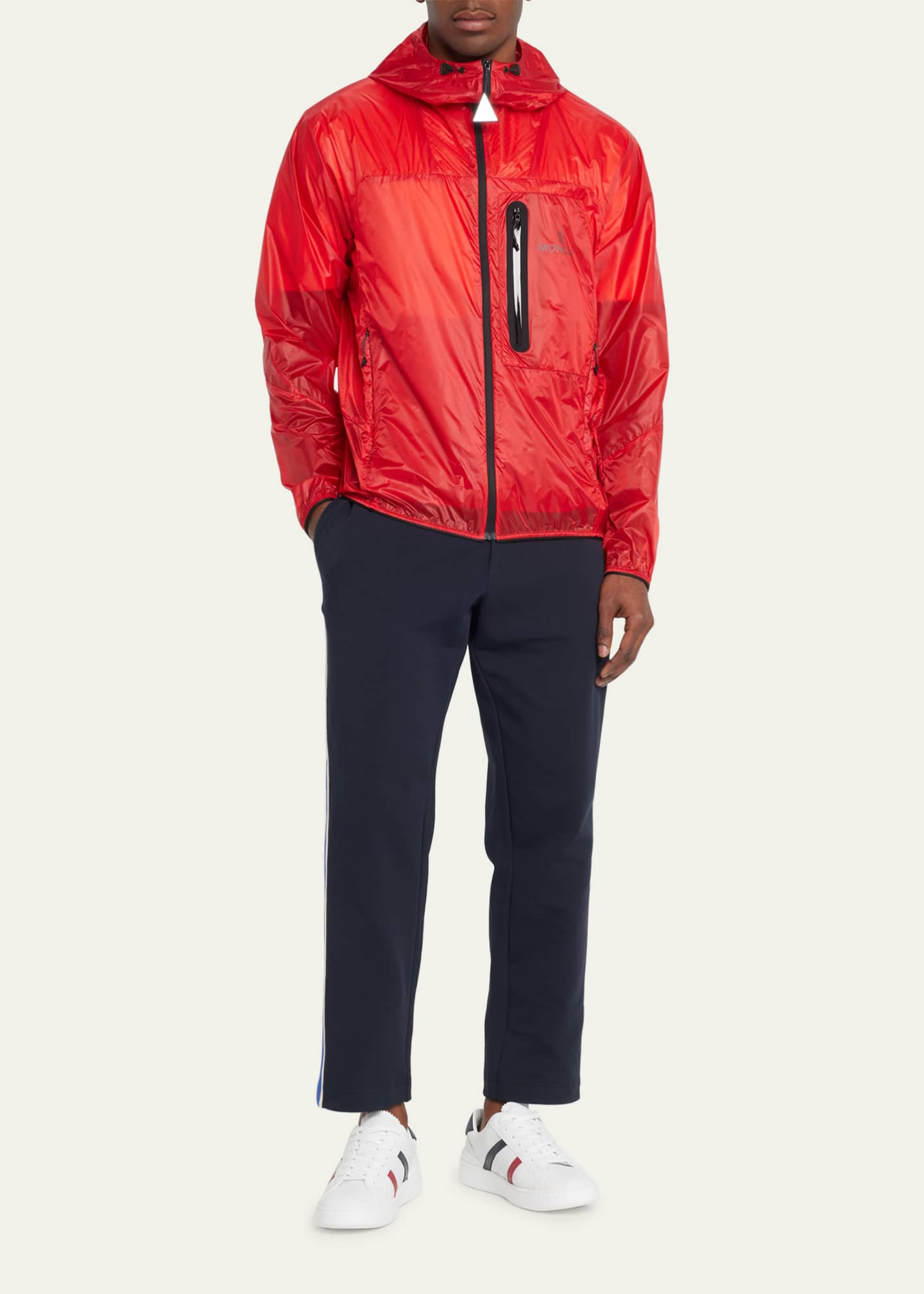 Moncler Men's Diadem Perforated Nylon Jacket - Bergdorf Goodman