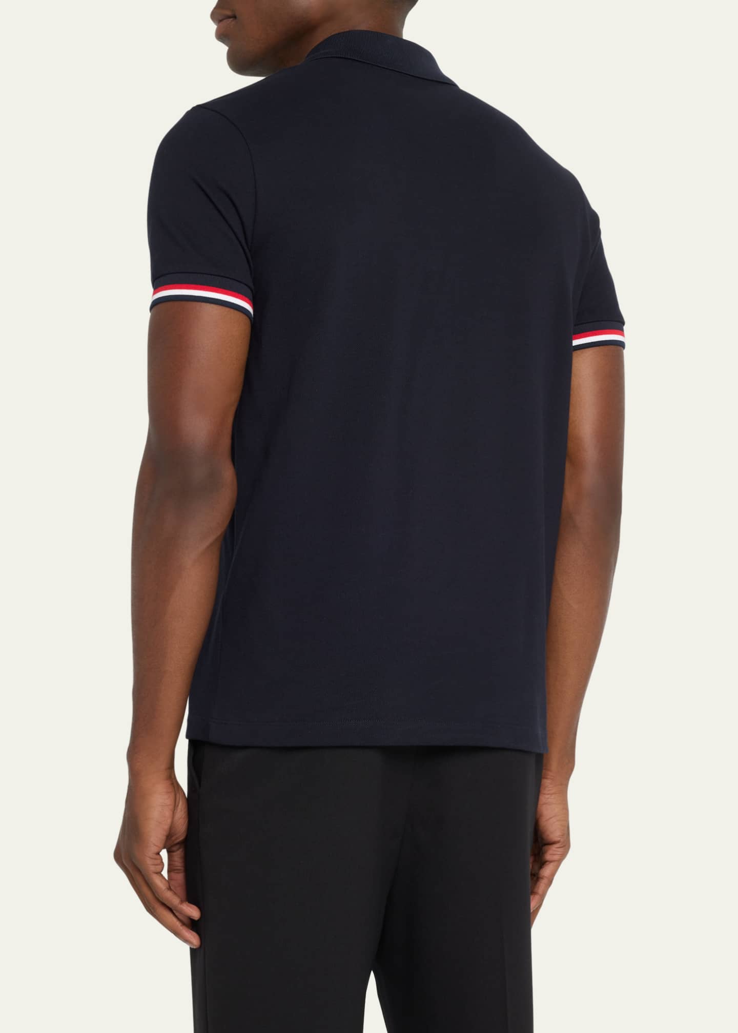 Moncler Men's Triple Tip Polo Shirt - Bergdorf Goodman
