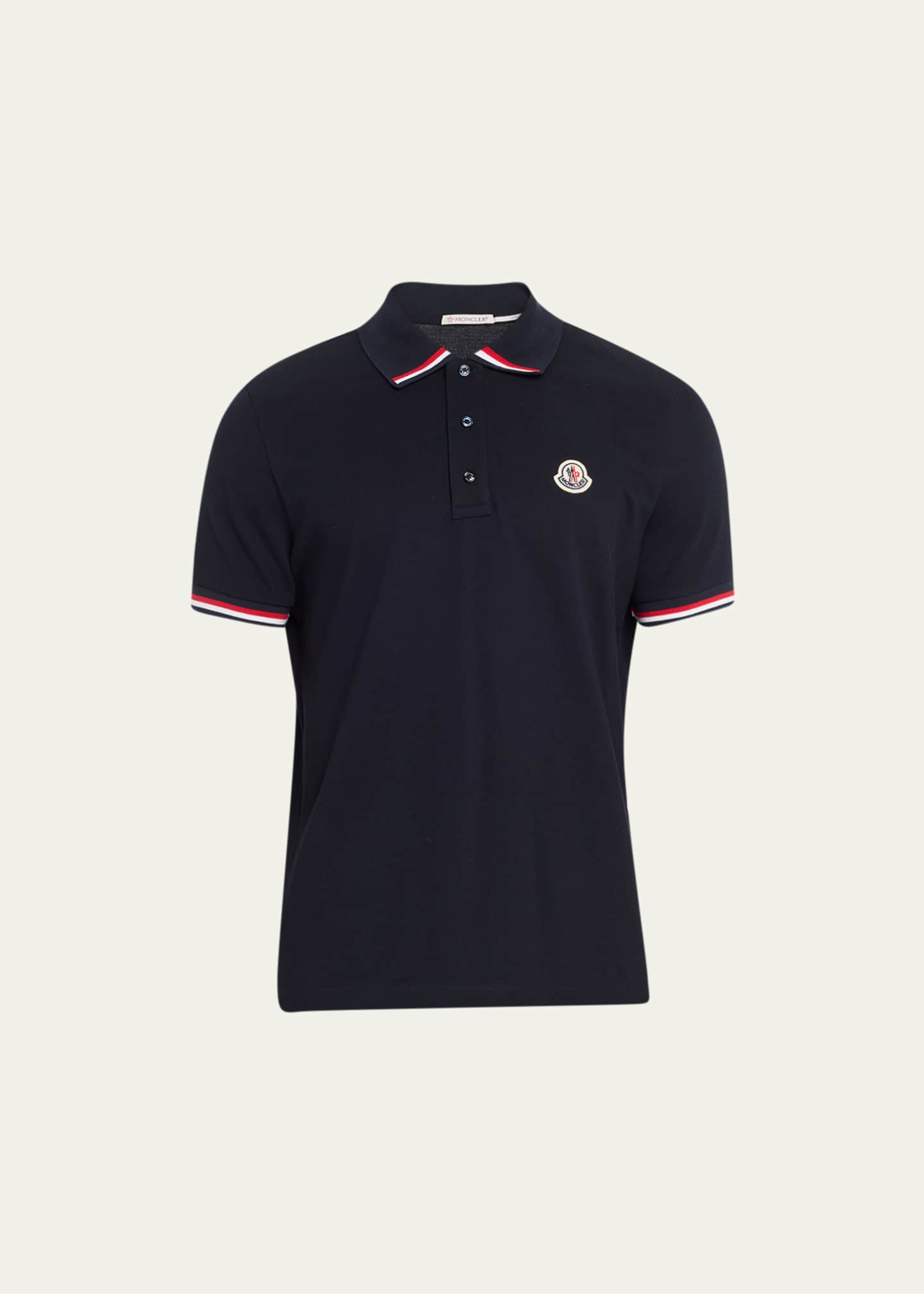 Moncler Men's Triple Tip Polo Shirt - Bergdorf Goodman