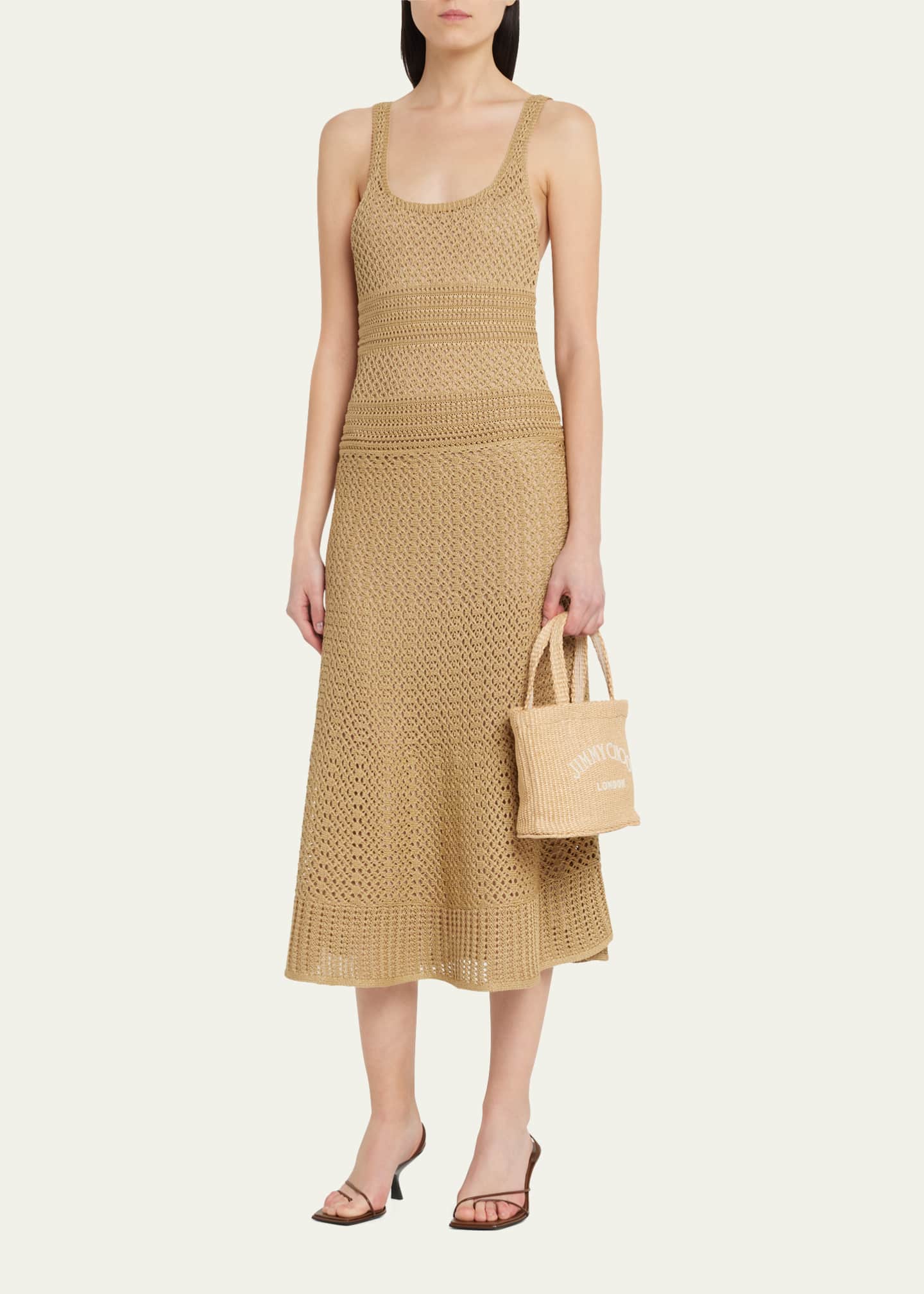 Jimmy Choo Mini Beach East-West Raffia Tote Bag - Bergdorf Goodman