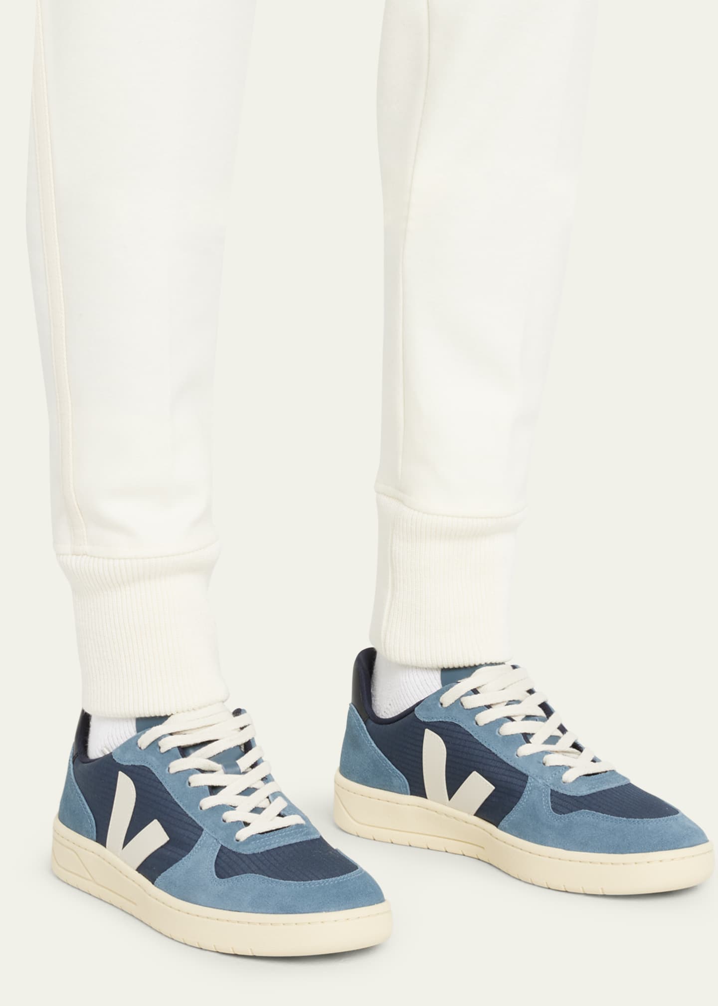 VEJA Men's V10 Textile Low-Top Sneakers - Bergdorf Goodman