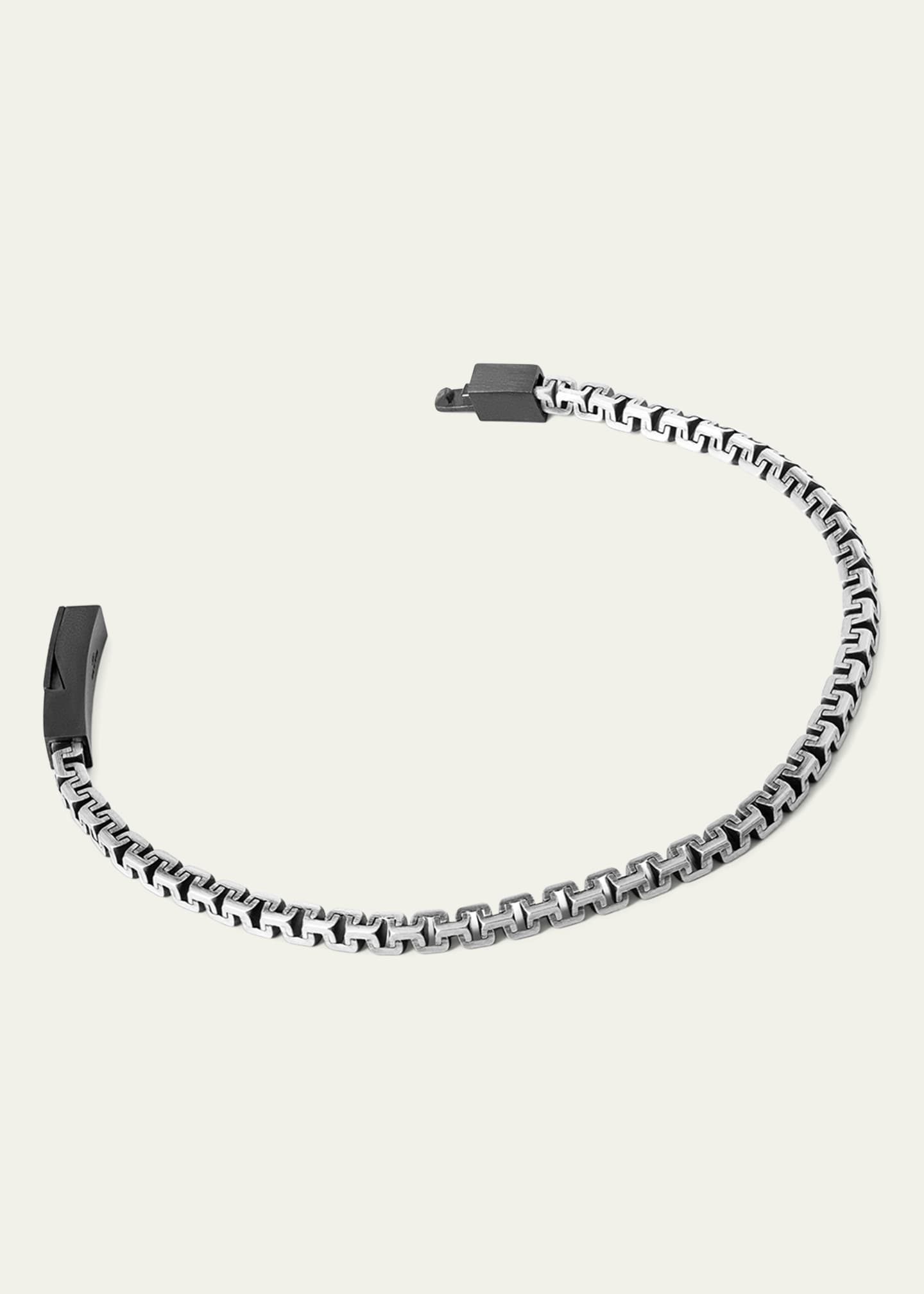 Tateossian Men's Matte Sterling Silver Chain Bracelet - Bergdorf Goodman