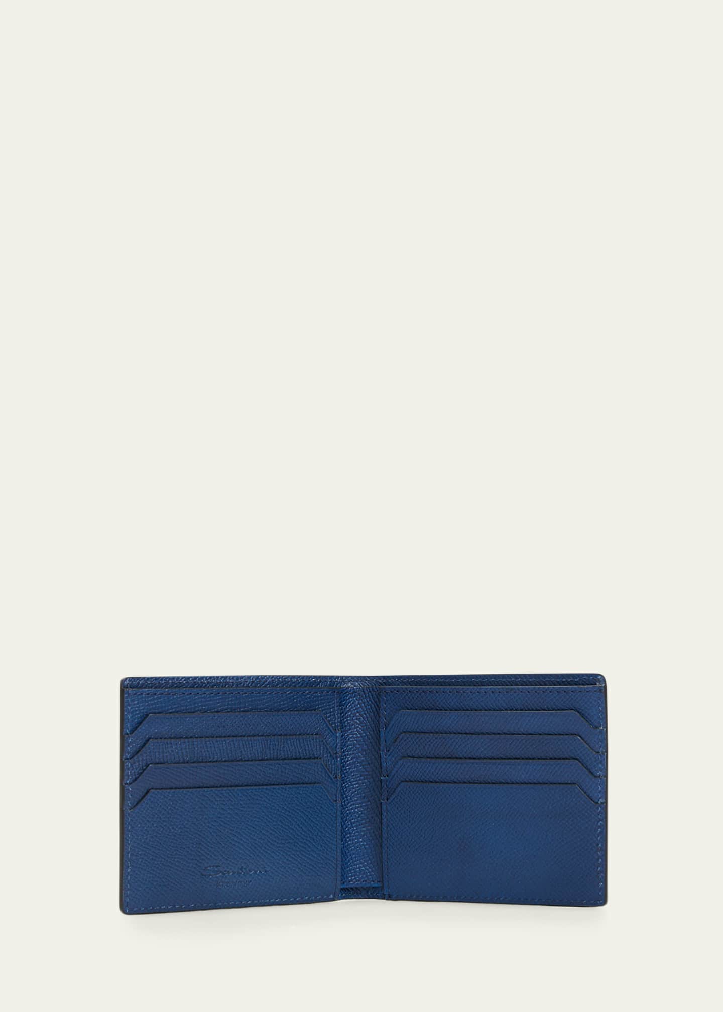 Santoni Men's Saffiano Leather Bifold Wallet - Bergdorf Goodman