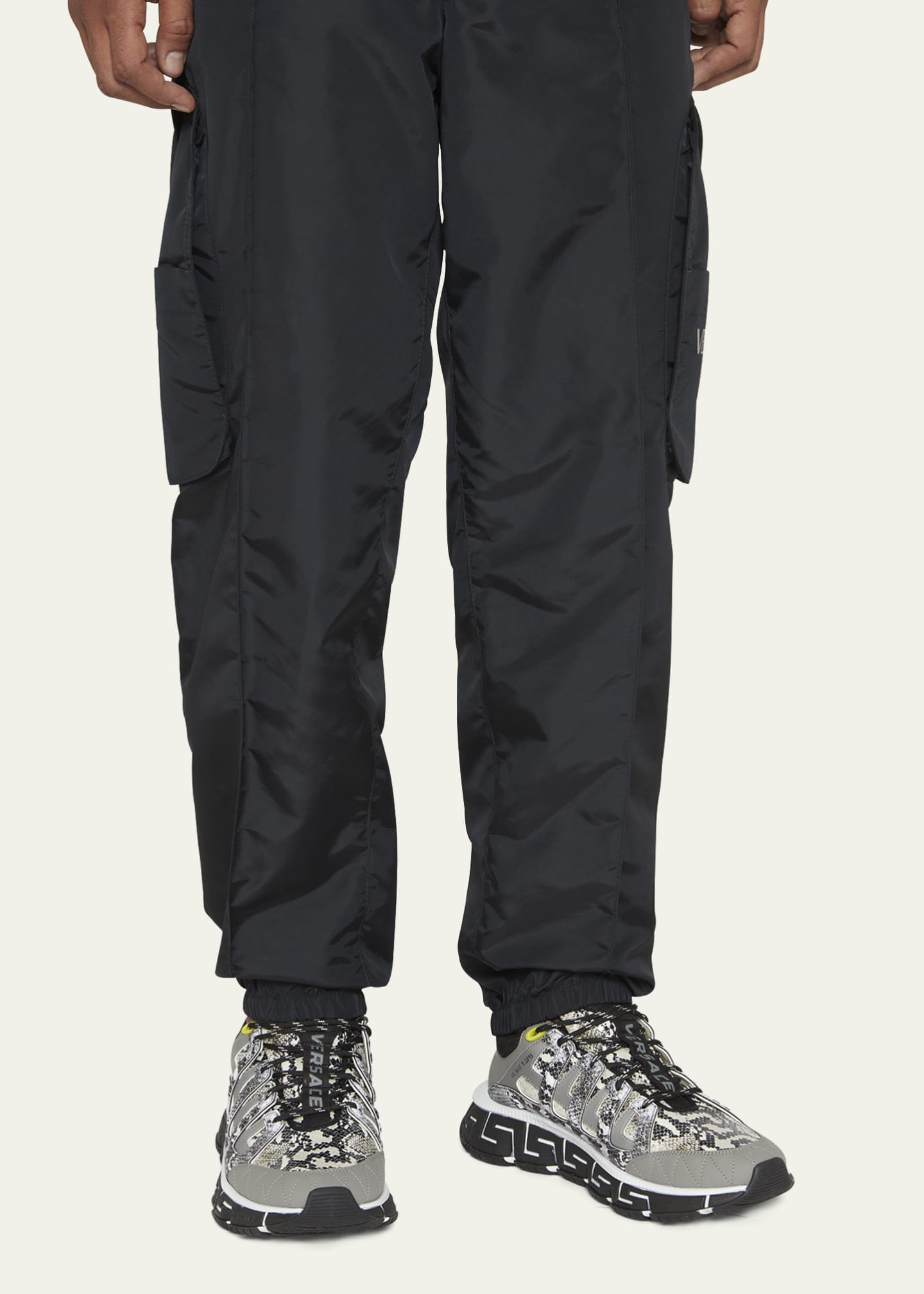 Versace Men's Trigreca Snake-Printed Fashion Sneakers - Bergdorf Goodman