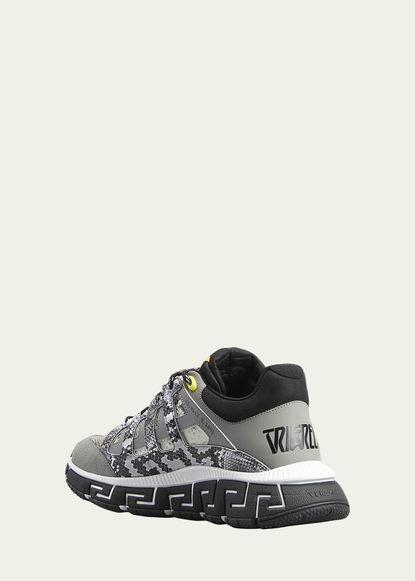 Versace Men's Trigreca Snake-Printed Fashion Sneakers - Bergdorf Goodman