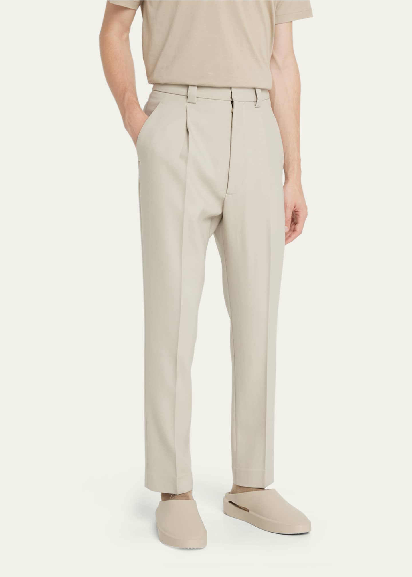 Fear of God Men's Pleated Gabardine Pants - Bergdorf Goodman
