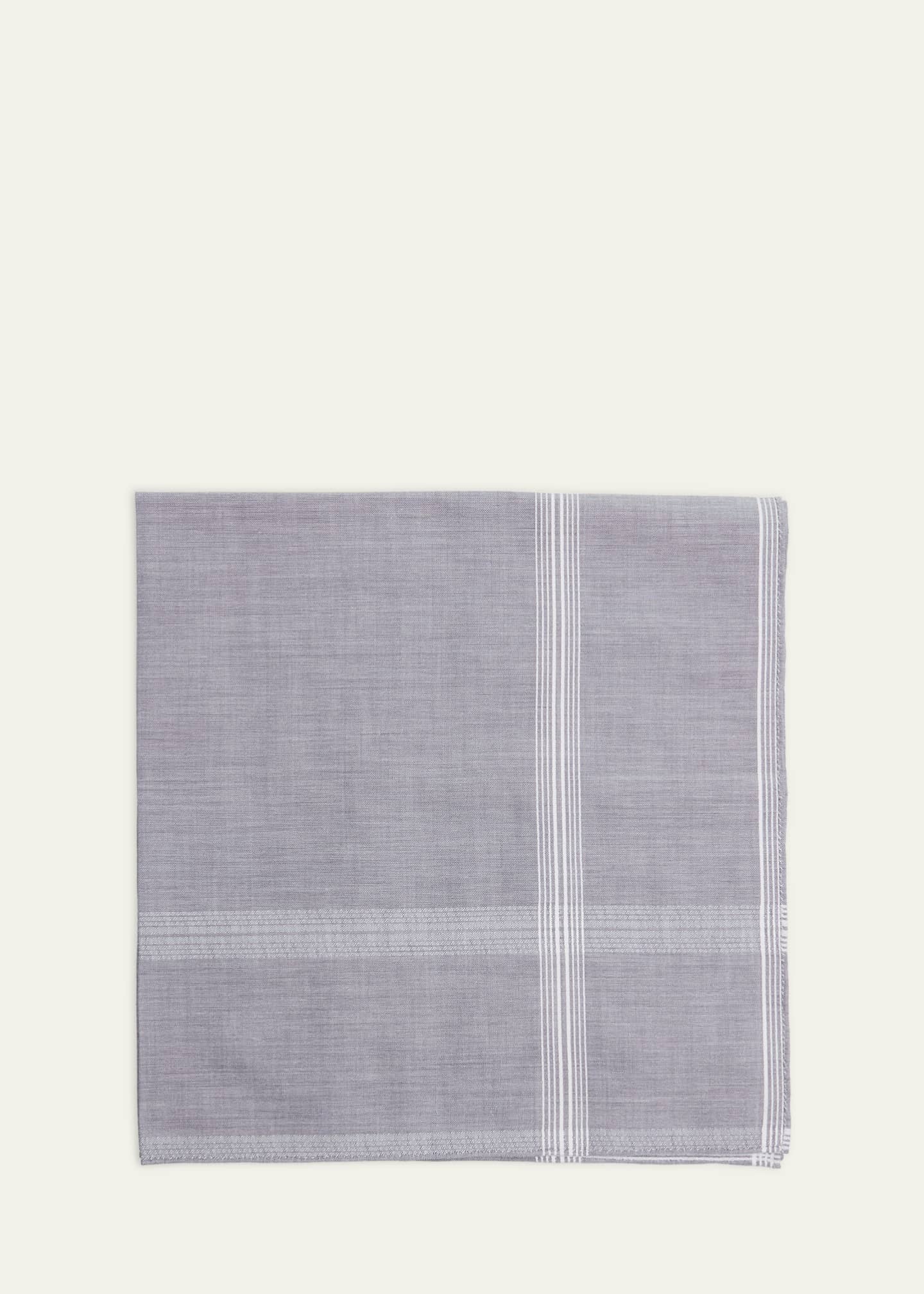 Charvet Men's Cotton Check Handkerchief - Bergdorf Goodman