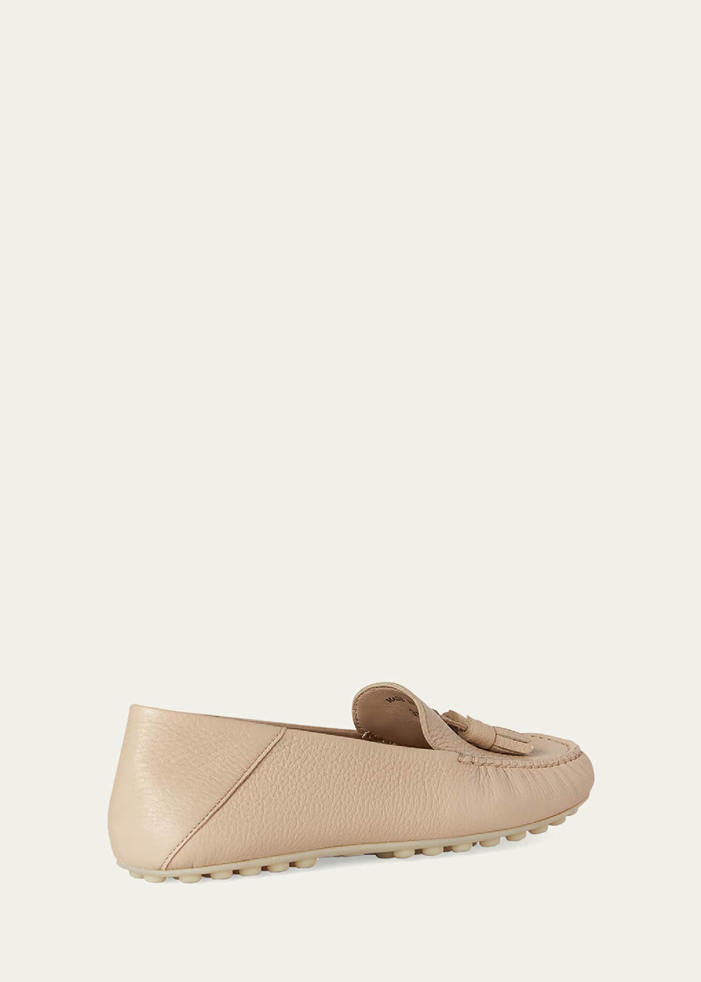 Loro Piana Leather Tassel Moccasin Driver Loafers - Bergdorf Goodman