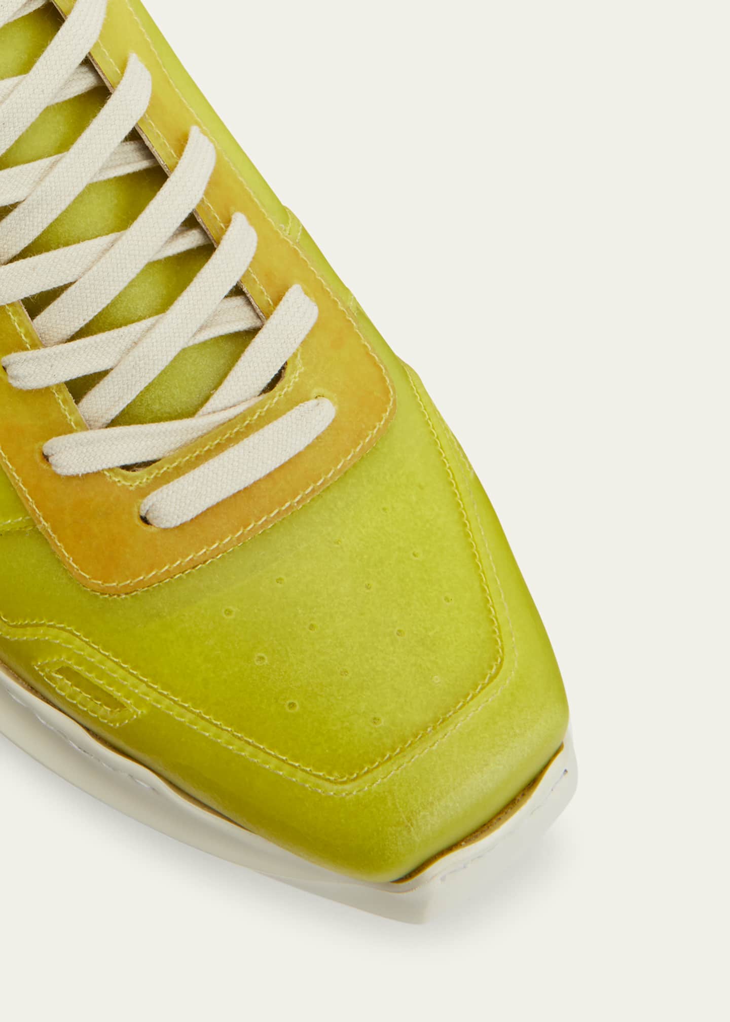 Rick Owens Men's Geth Leather Runner Sneakers - Bergdorf Goodman