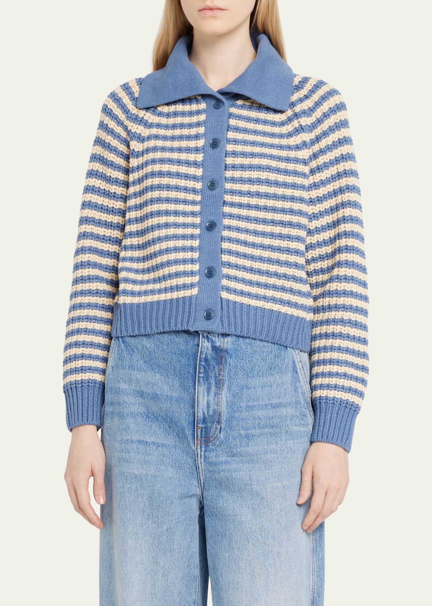 The Great The Mini Collar Cardigan - Bergdorf Goodman