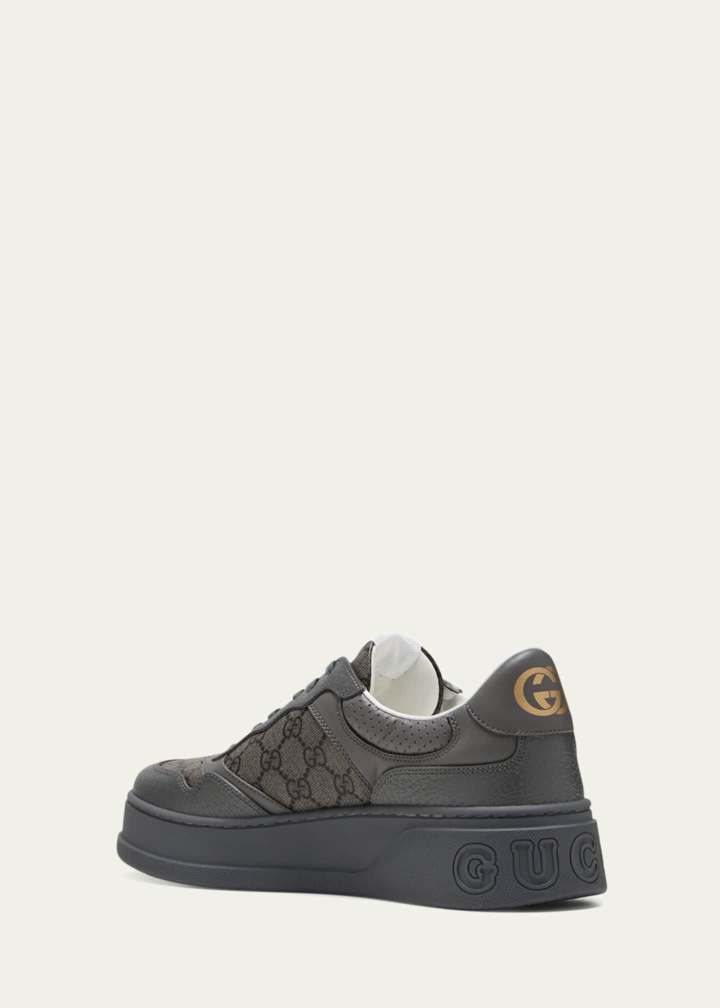 Gucci Men's Chunky B GG Supreme Low-Top Sneakers - Bergdorf Goodman