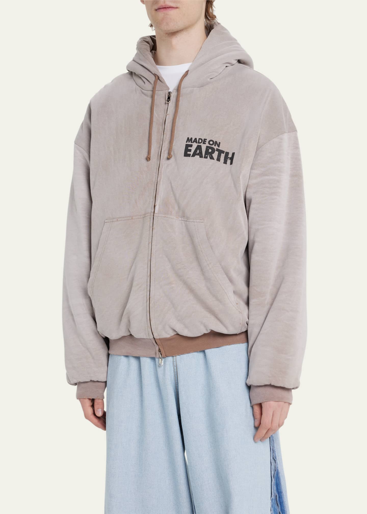 Vetements Men's Made On Earth Faded Terry Jacket - Bergdorf Goodman