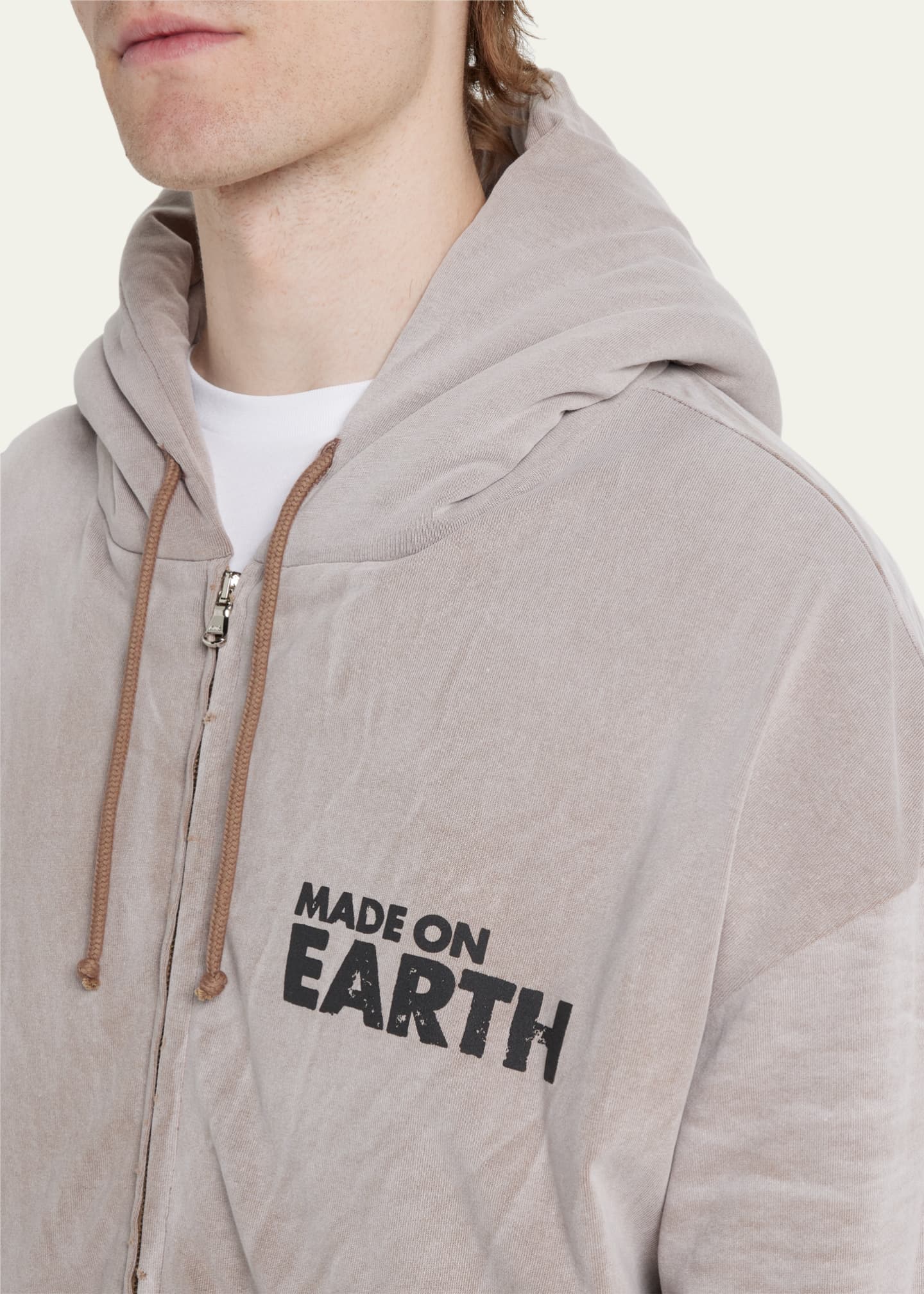 Vetements Men's Made On Earth Faded Terry Jacket - Bergdorf Goodman