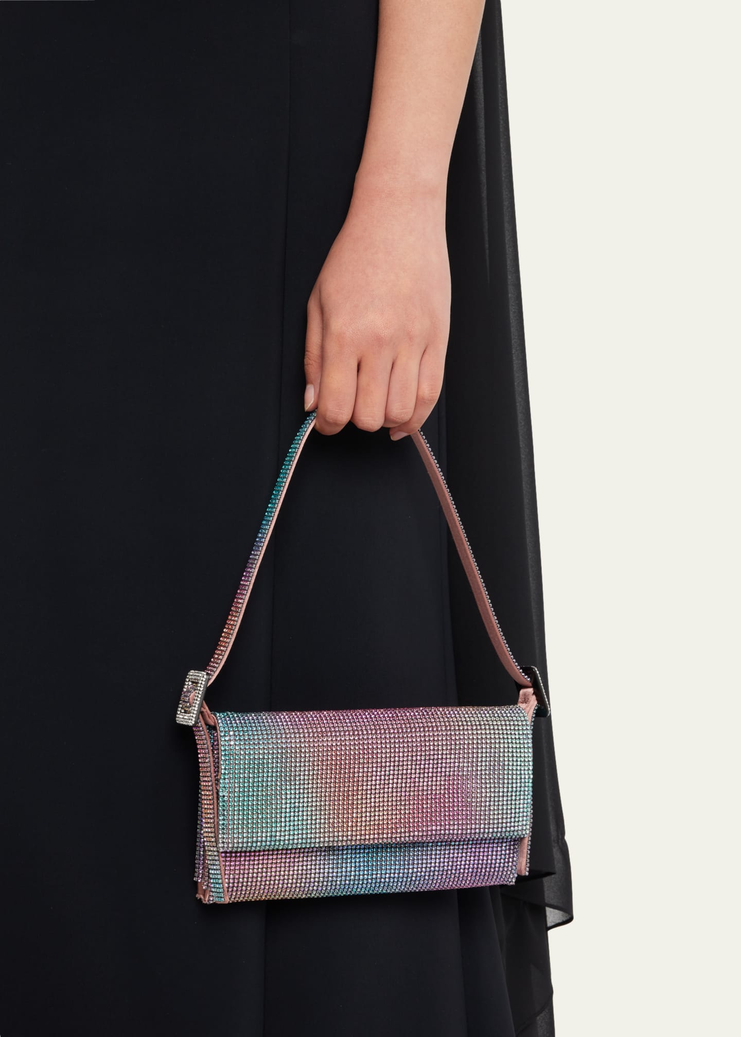 Benedetta Bruzziches Vittissima Mesh Rhinestone Shoulder Bag - Bergdorf ...