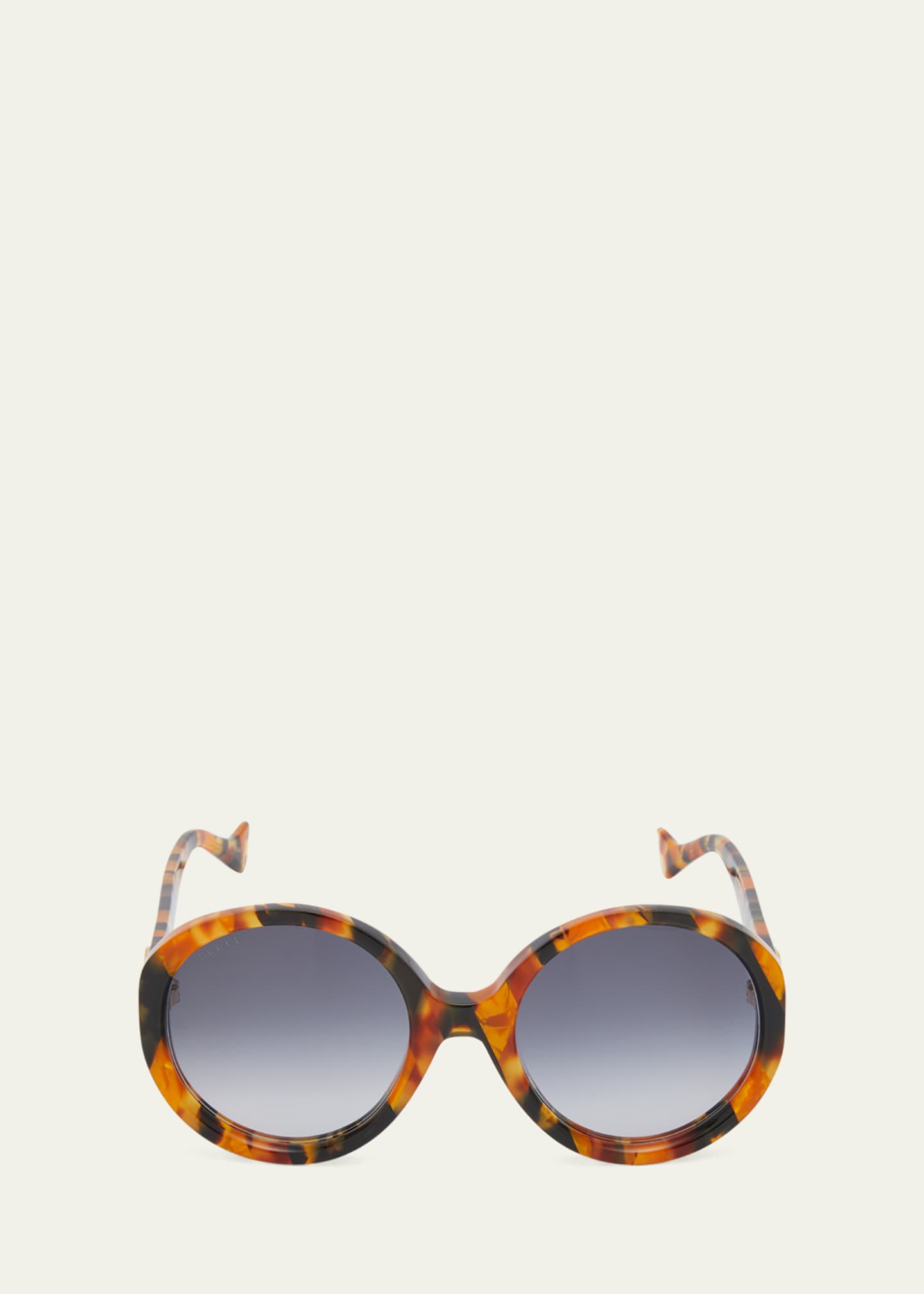 Gucci Havana Round Acetate Sunglasses - Bergdorf Goodman