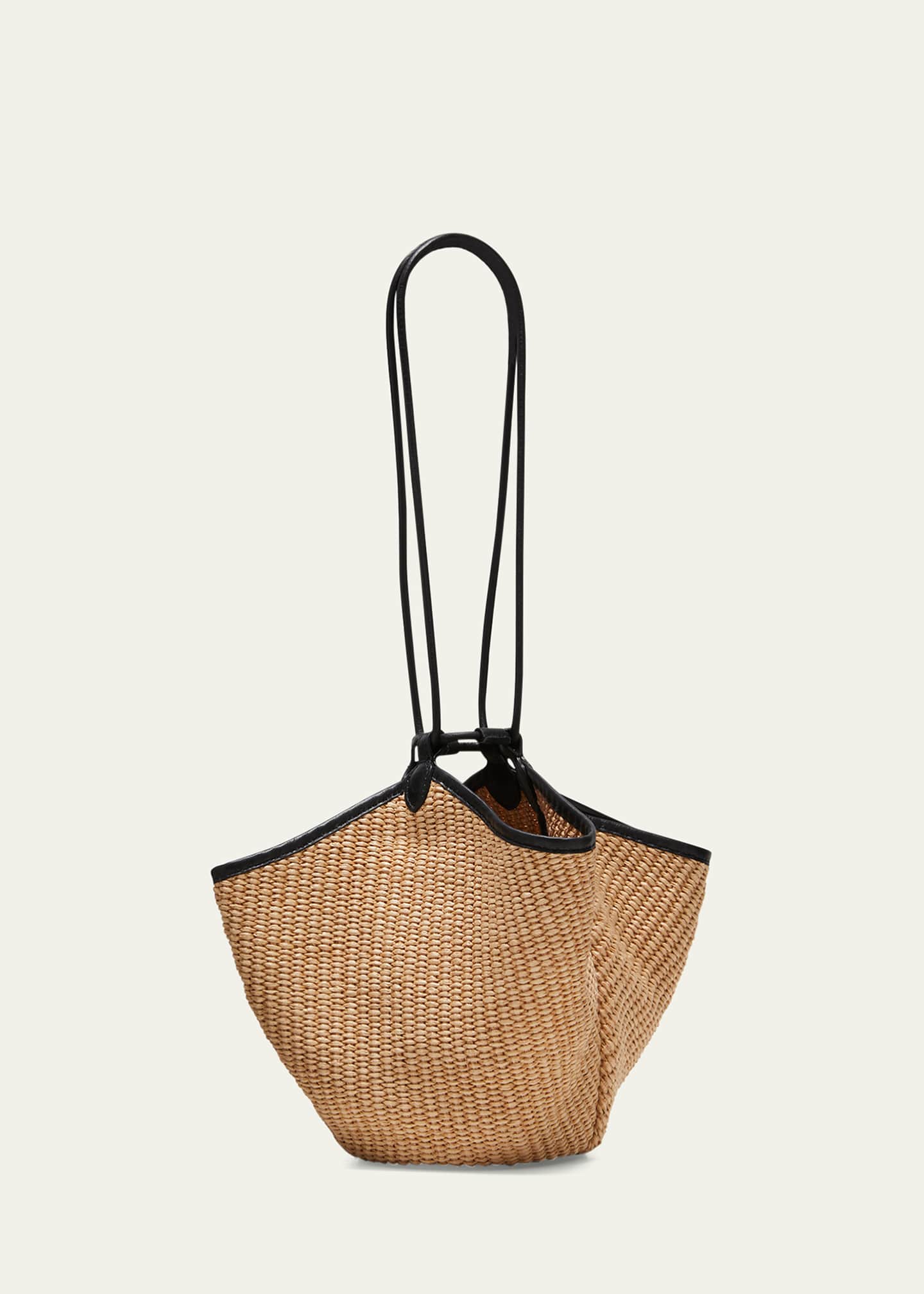Khaite Lotus Mini Drawstring Raffia Bucket Bag - Bergdorf Goodman