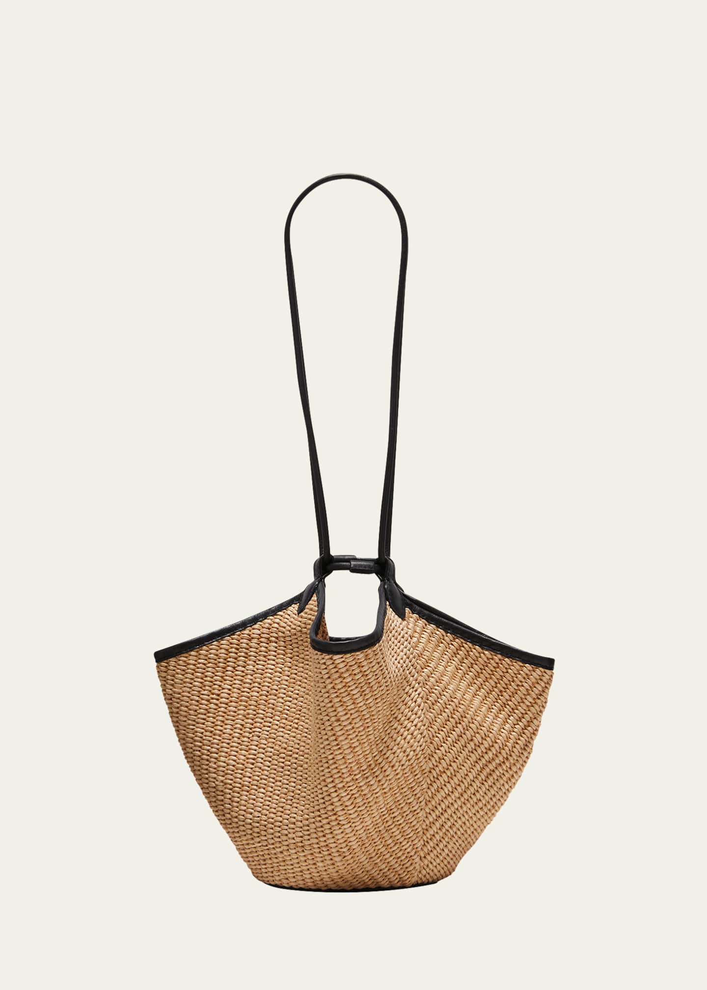 Khaite Lotus Mini Drawstring Raffia Bucket Bag - Bergdorf Goodman