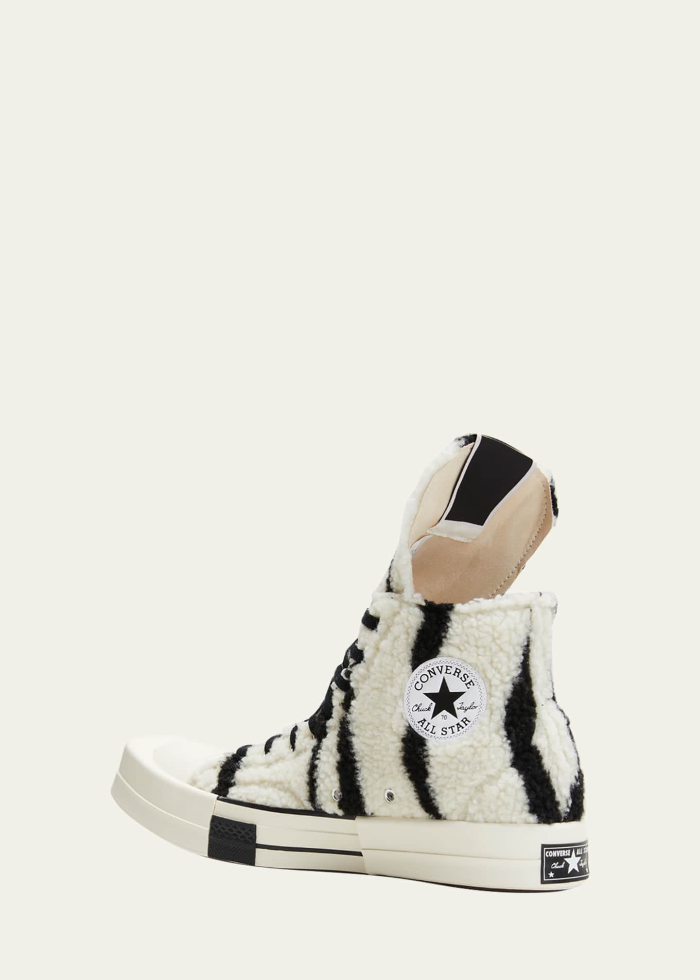 DRKSHDW RICK OWENS x Converse Men's TURBODRK Zebra-Print High Top ...